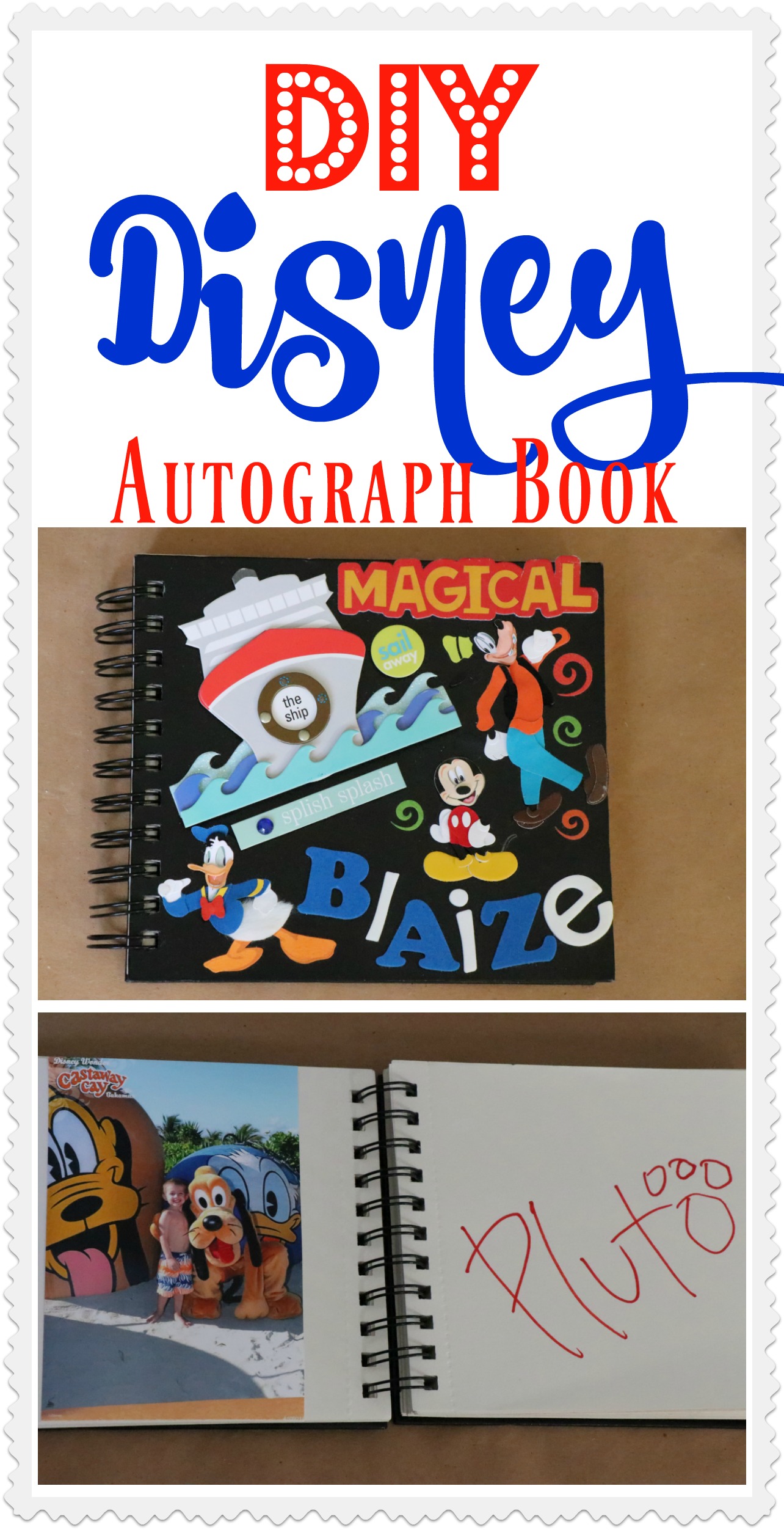 DIY Disney Autograph Book Re Fabbed DIY Disney Autograph Book Re Fabbed