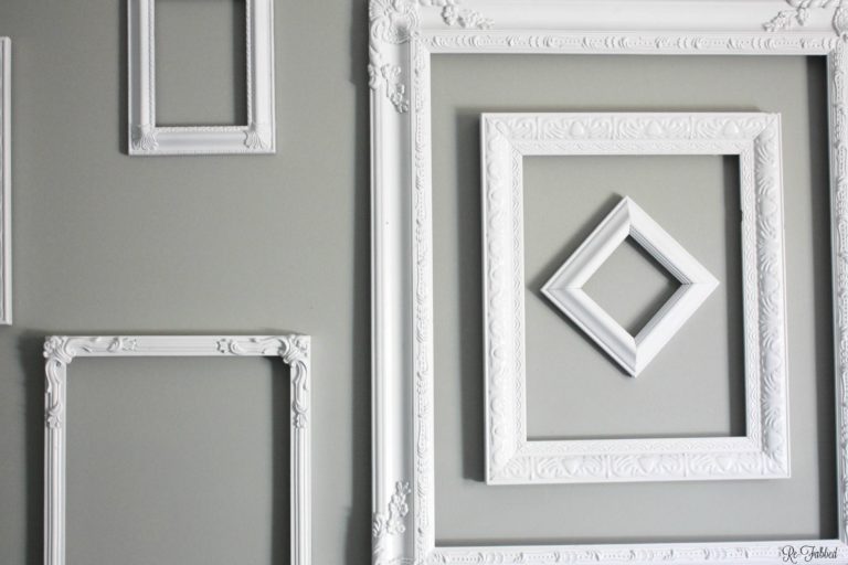Random Thrift Store Frames turned Cohesive Gallery Wall - Re-Fabbed