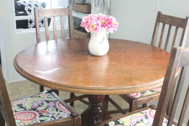 My Broken Table Makeover {and a life lesson} - Re-Fabbed