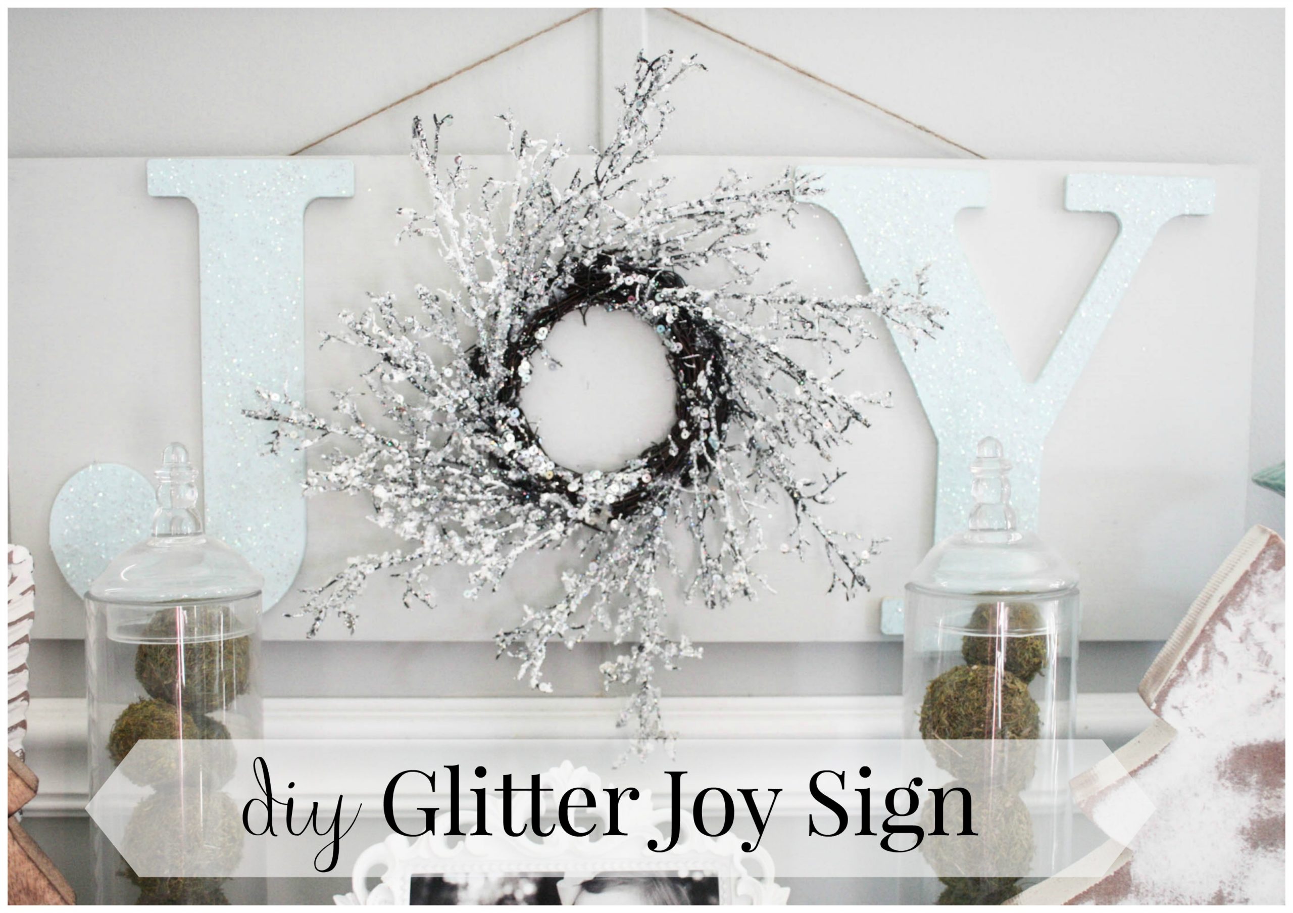 DIY Wooden Christmas JOY Sign - Re-Fabbed