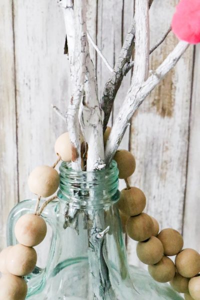 DIY Colorful Pom Pom Sticks - Re-Fabbed