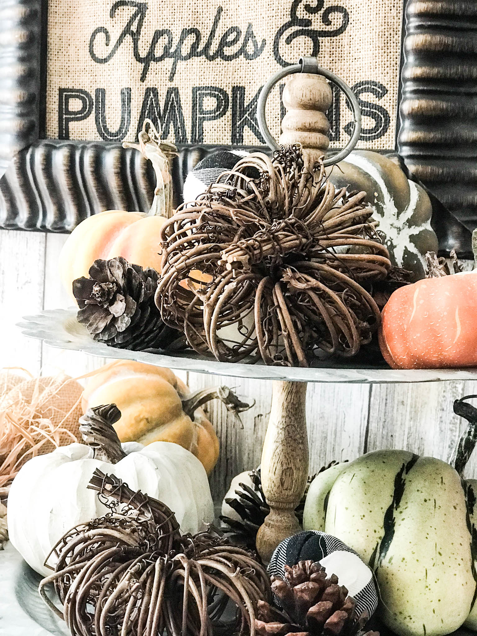 diy Fall Burlap Sack Decor - Re-Fabbed