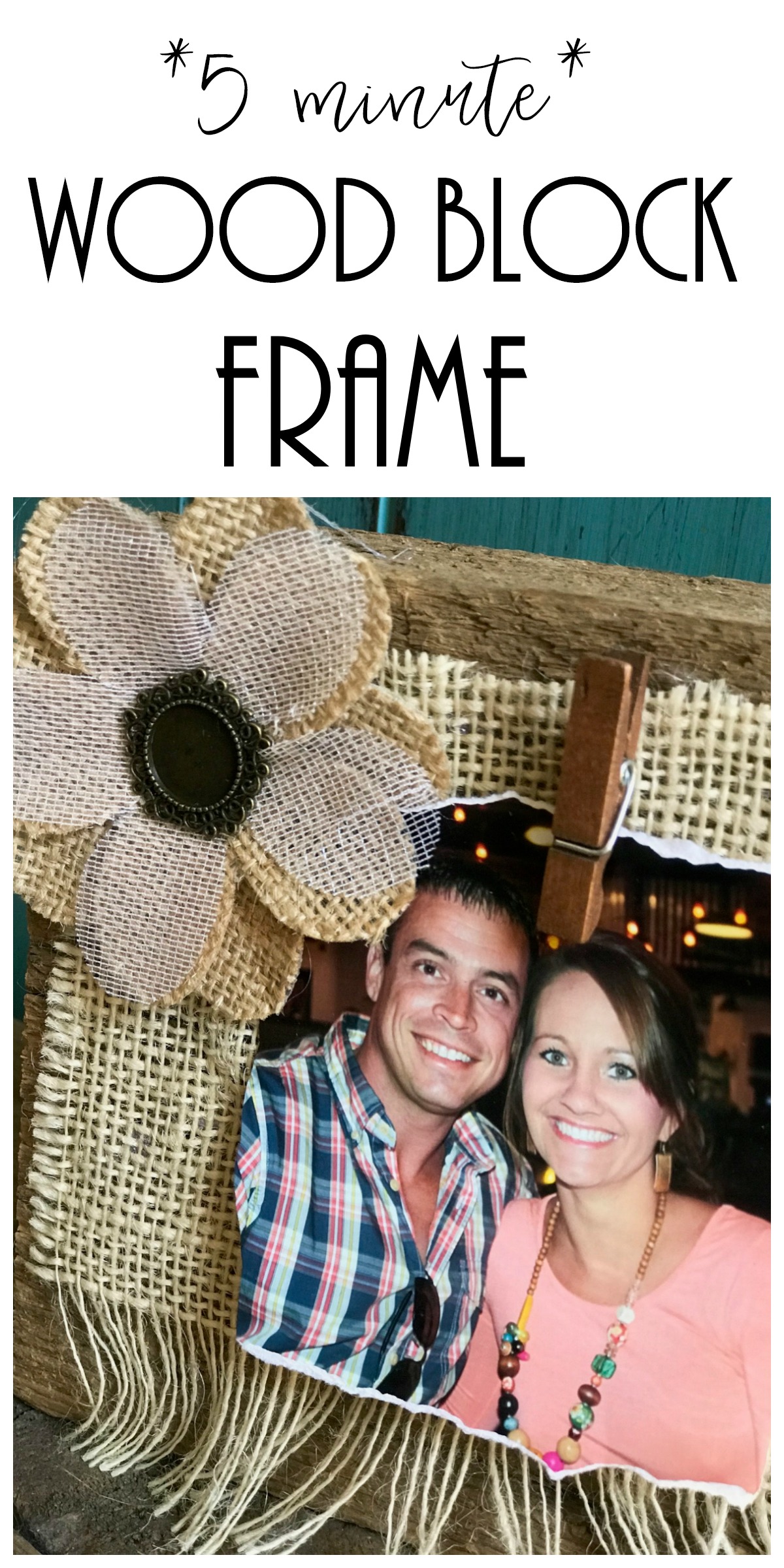 how to make a diy wood block frame - Re-Fabbed