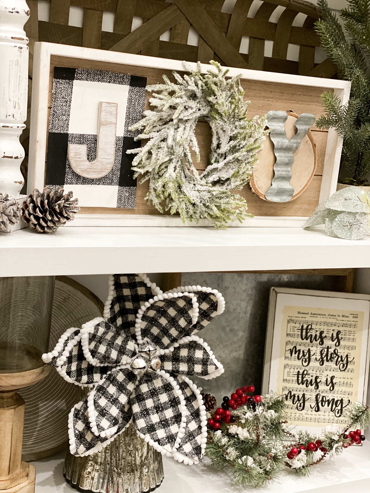 How to make a simple Joy Christmas Sign - Re-Fabbed