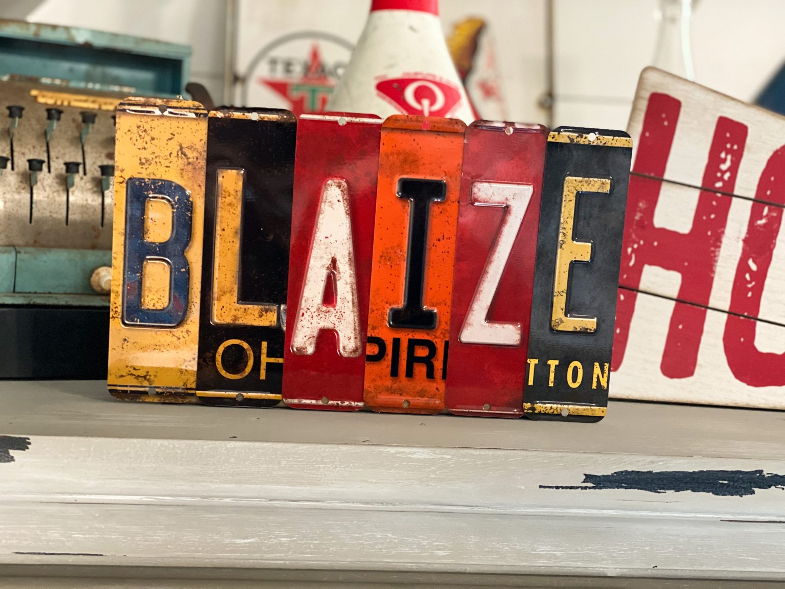 diy wooden bead sign - Re-Fabbed