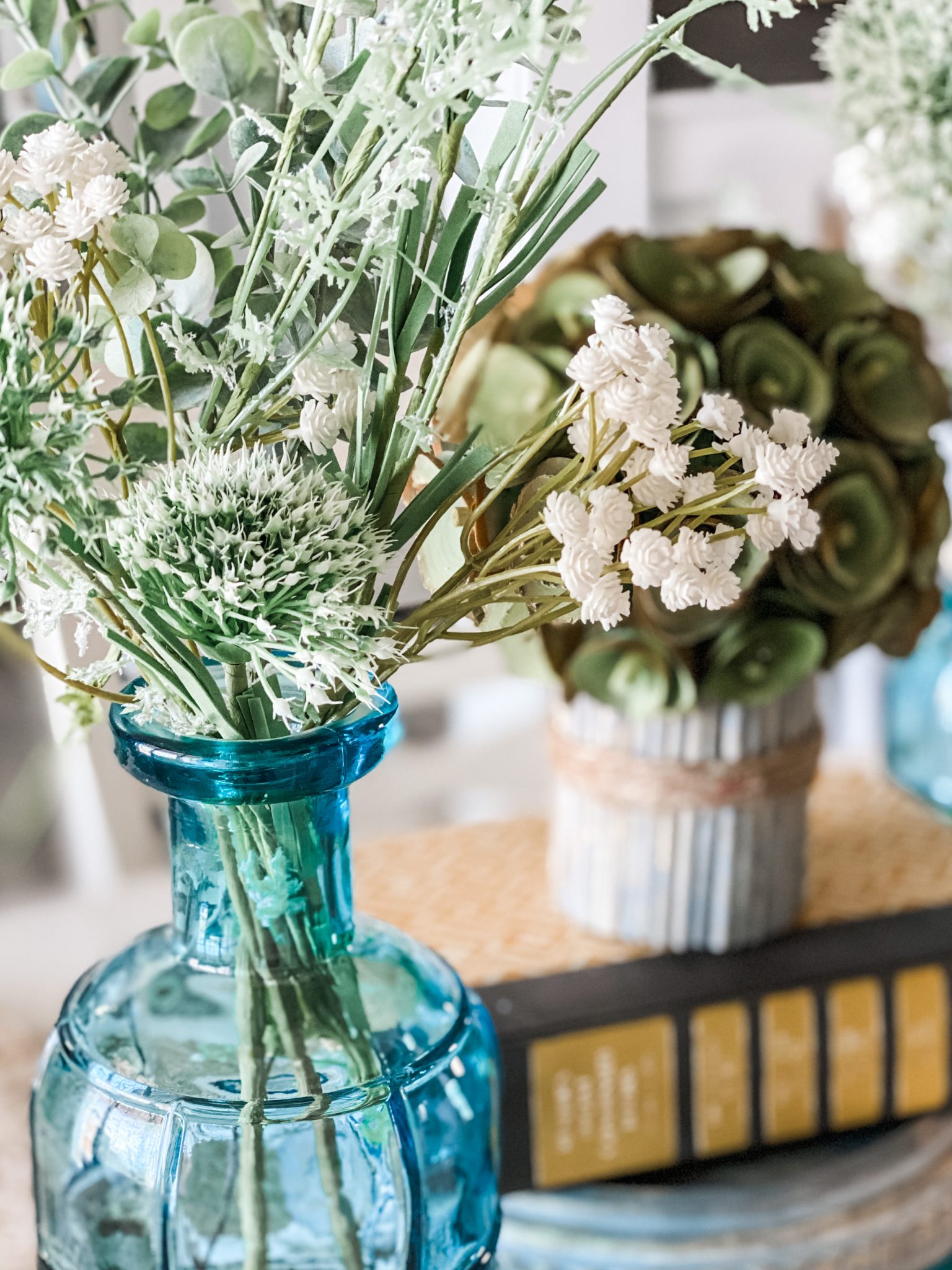 Budget Friendly Spring Table Vignette - Re-Fabbed
