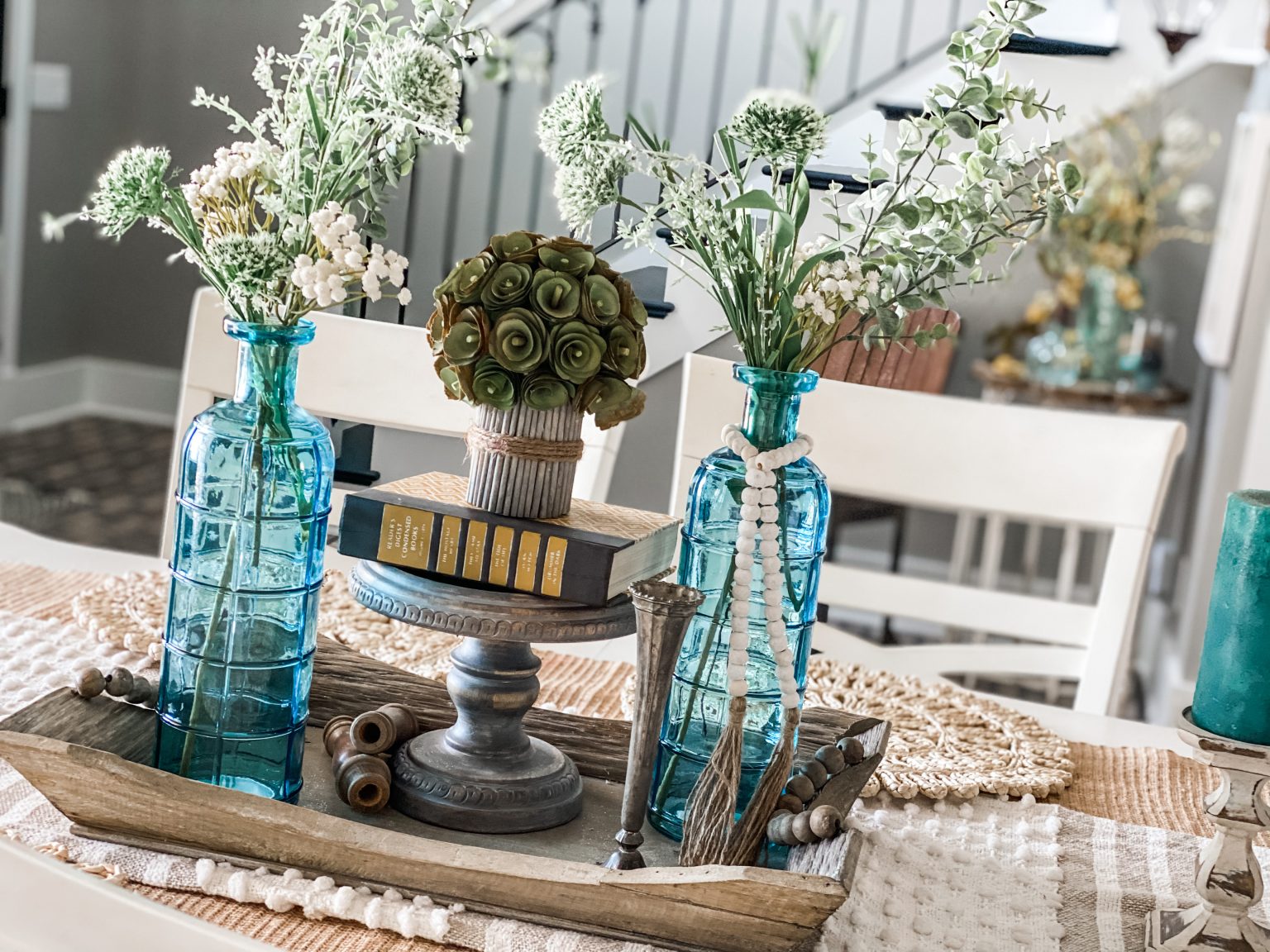 Budget Friendly Spring Table Vignette - Re-Fabbed