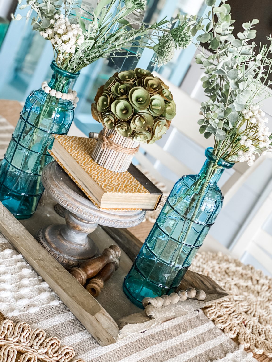 Budget Friendly Spring Table Vignette - Re-Fabbed