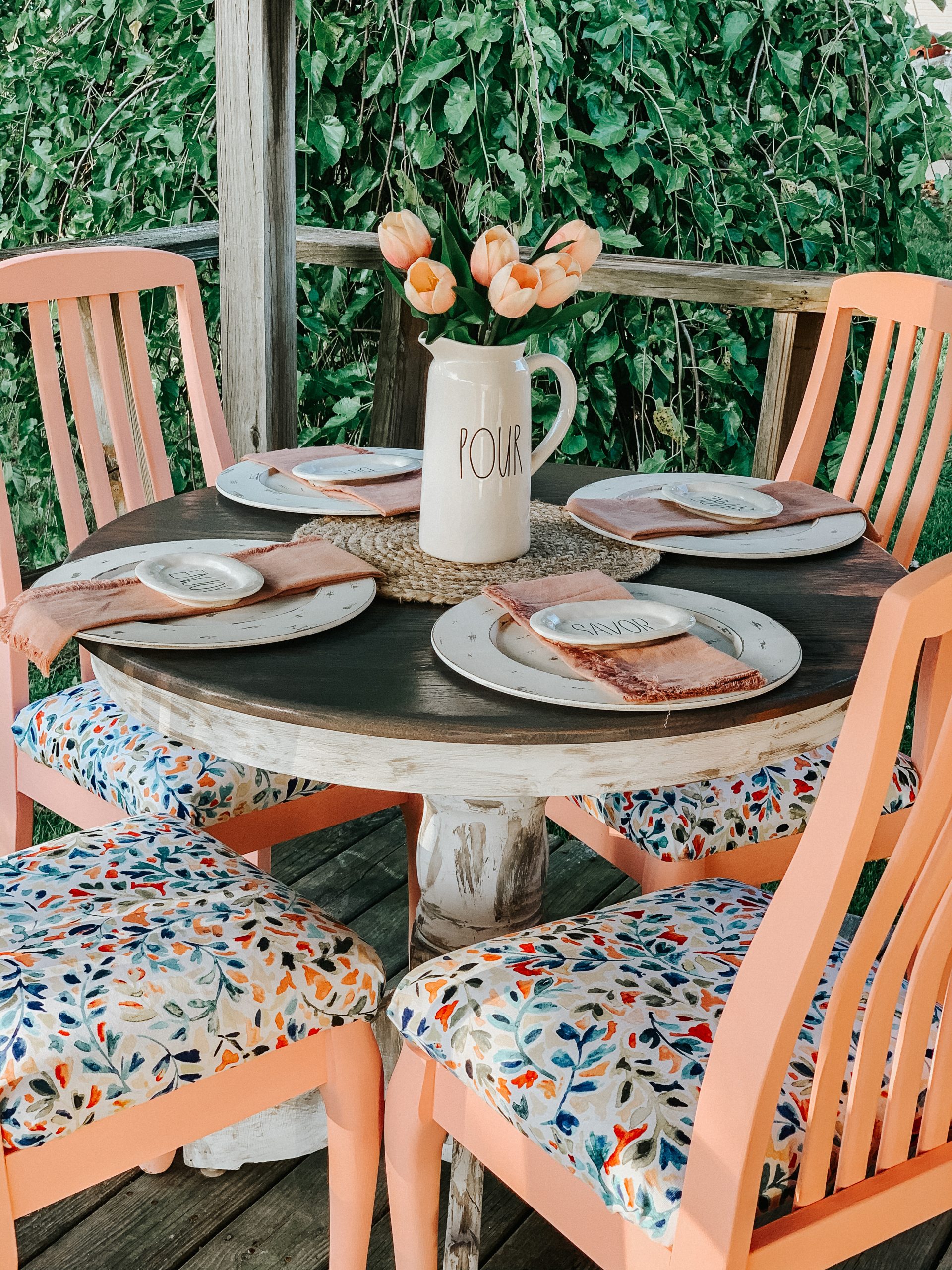 Decoupage Dining Room Table