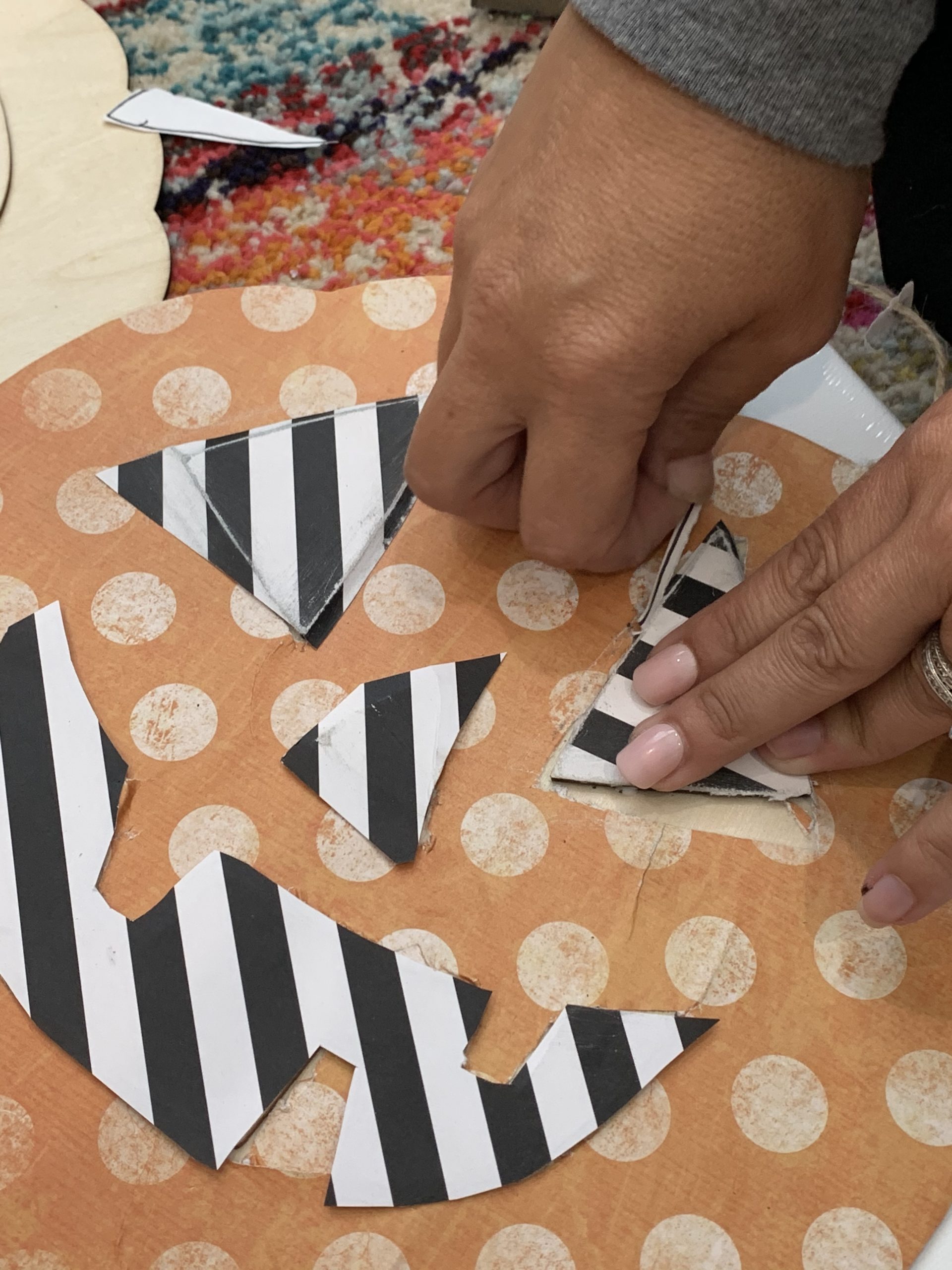 Dollar Tree Wood Pumpkin diy - Re-Fabbed