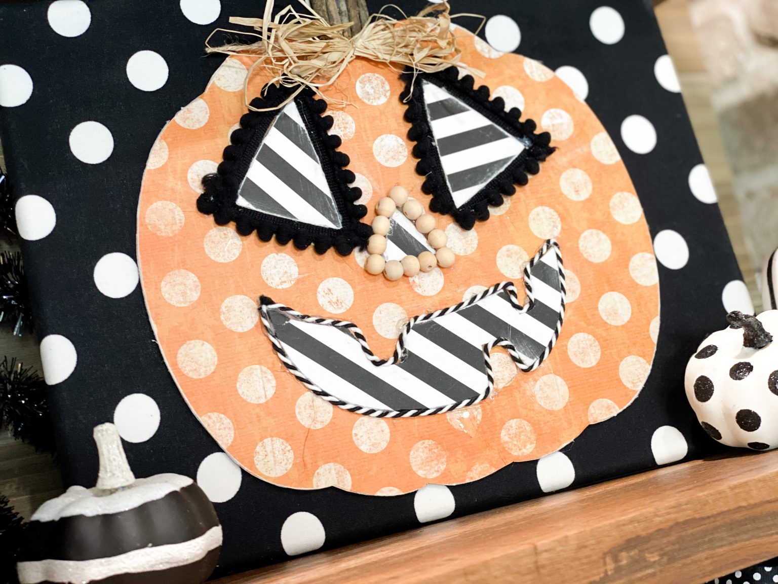Dollar Tree Wood Pumpkin diy - Re-Fabbed
