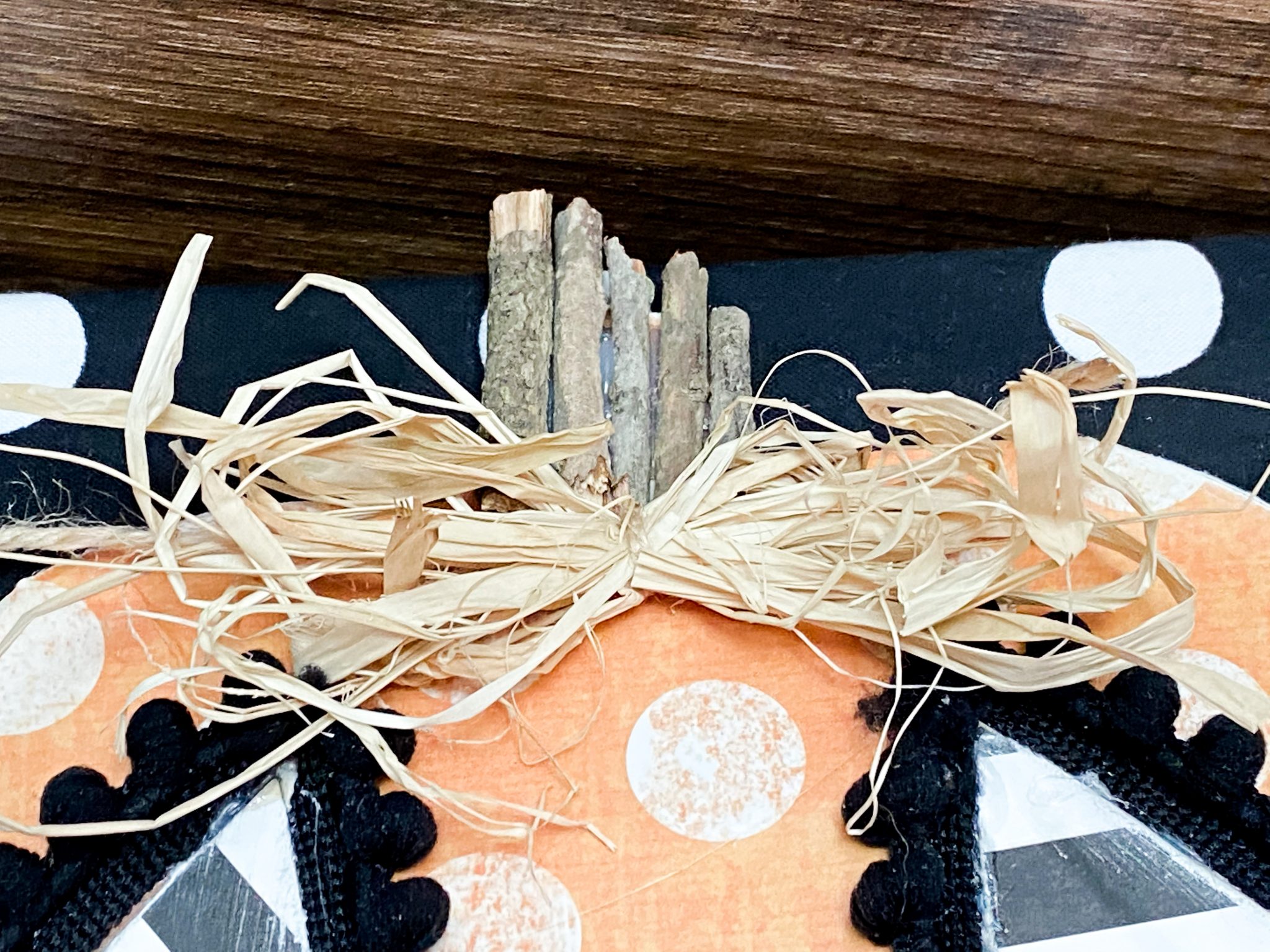 Dollar Tree Wood Pumpkin diy - Re-Fabbed