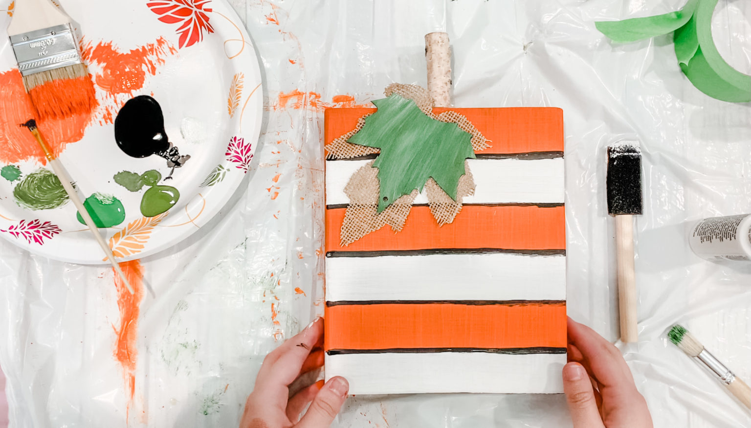 diy scrap wood pumpkin frame - Re-Fabbed