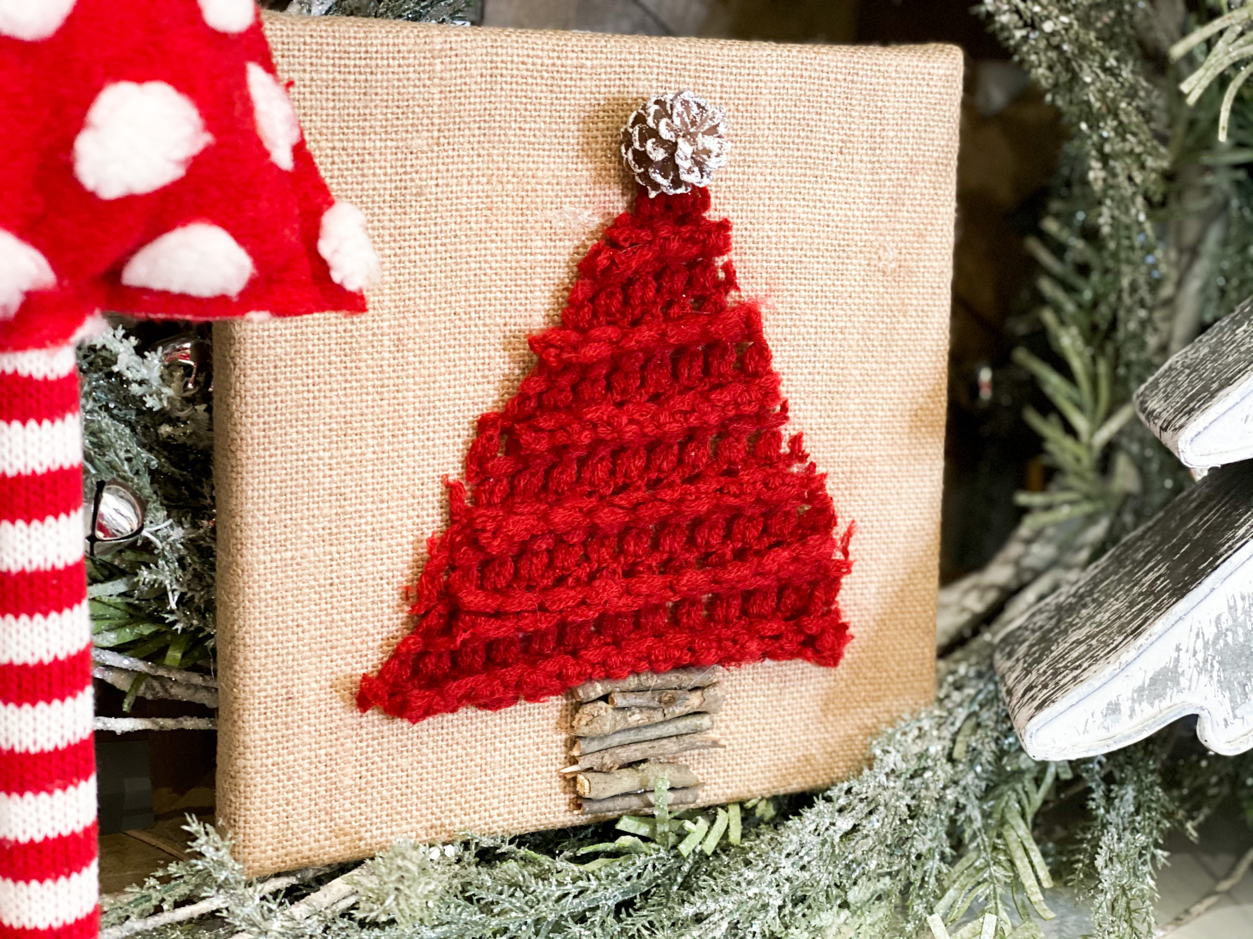 diy scarf Christmas tree - Re-Fabbed