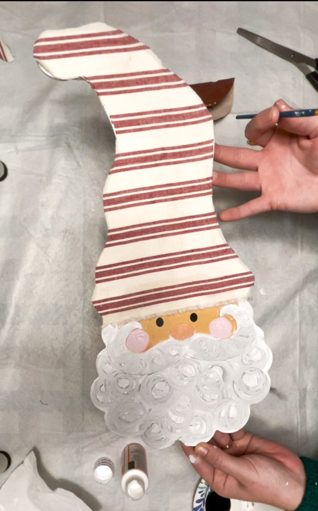 dollar-tree-santa-sign-makeover-15 - Re-Fabbed