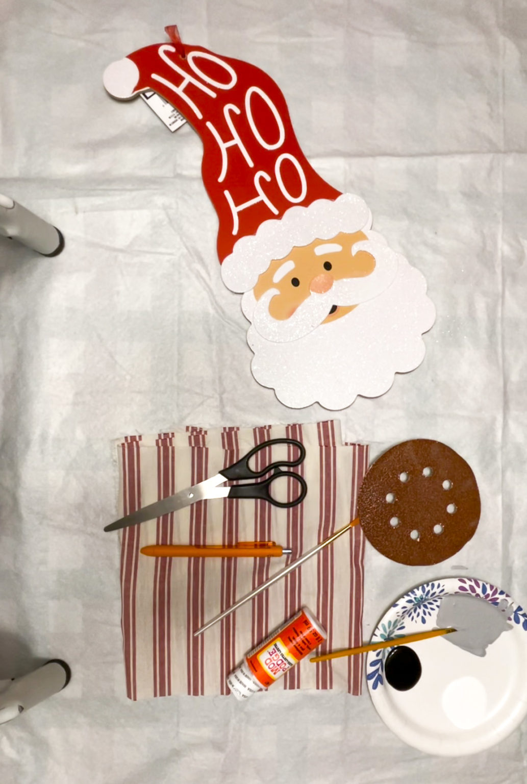 diy dollar tree santa makeover - Re-Fabbed