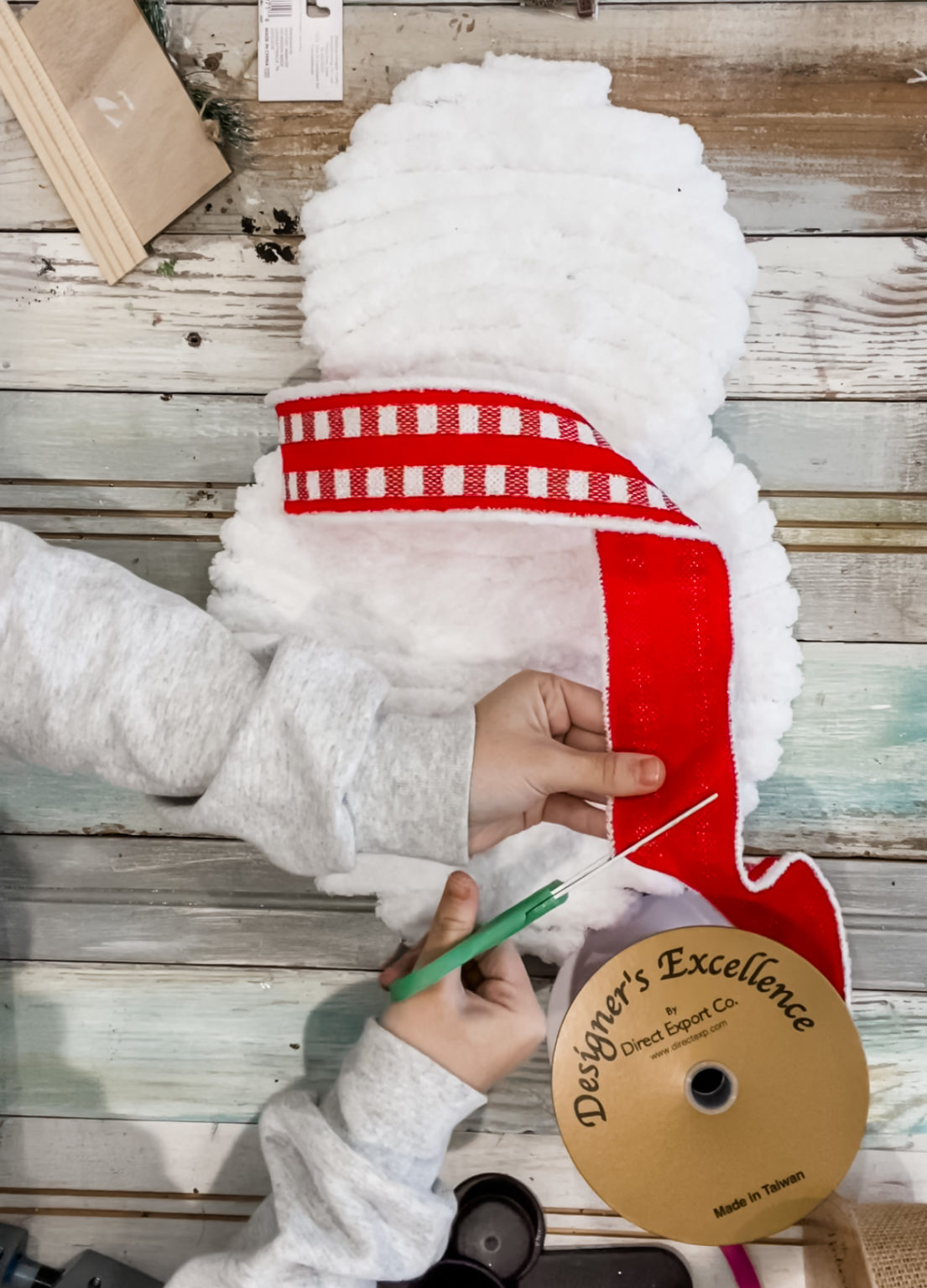 diy Dollar Tree splatter screen snowman - Re-Fabbed
