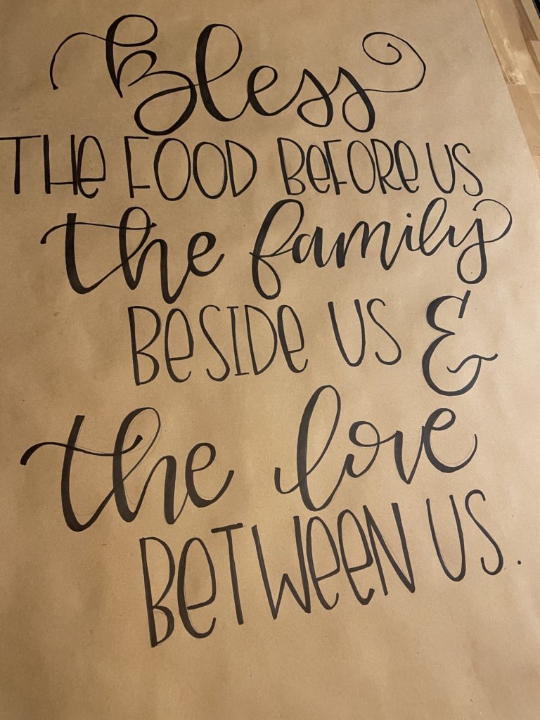 diy kraft paper scroll sign - Re-Fabbed