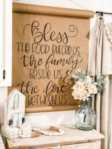 diy kraft paper scroll sign - Re-Fabbed