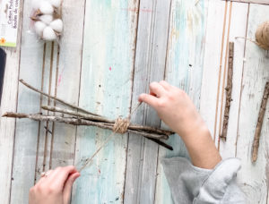 diy $2 cross made from sticks - Re-Fabbed