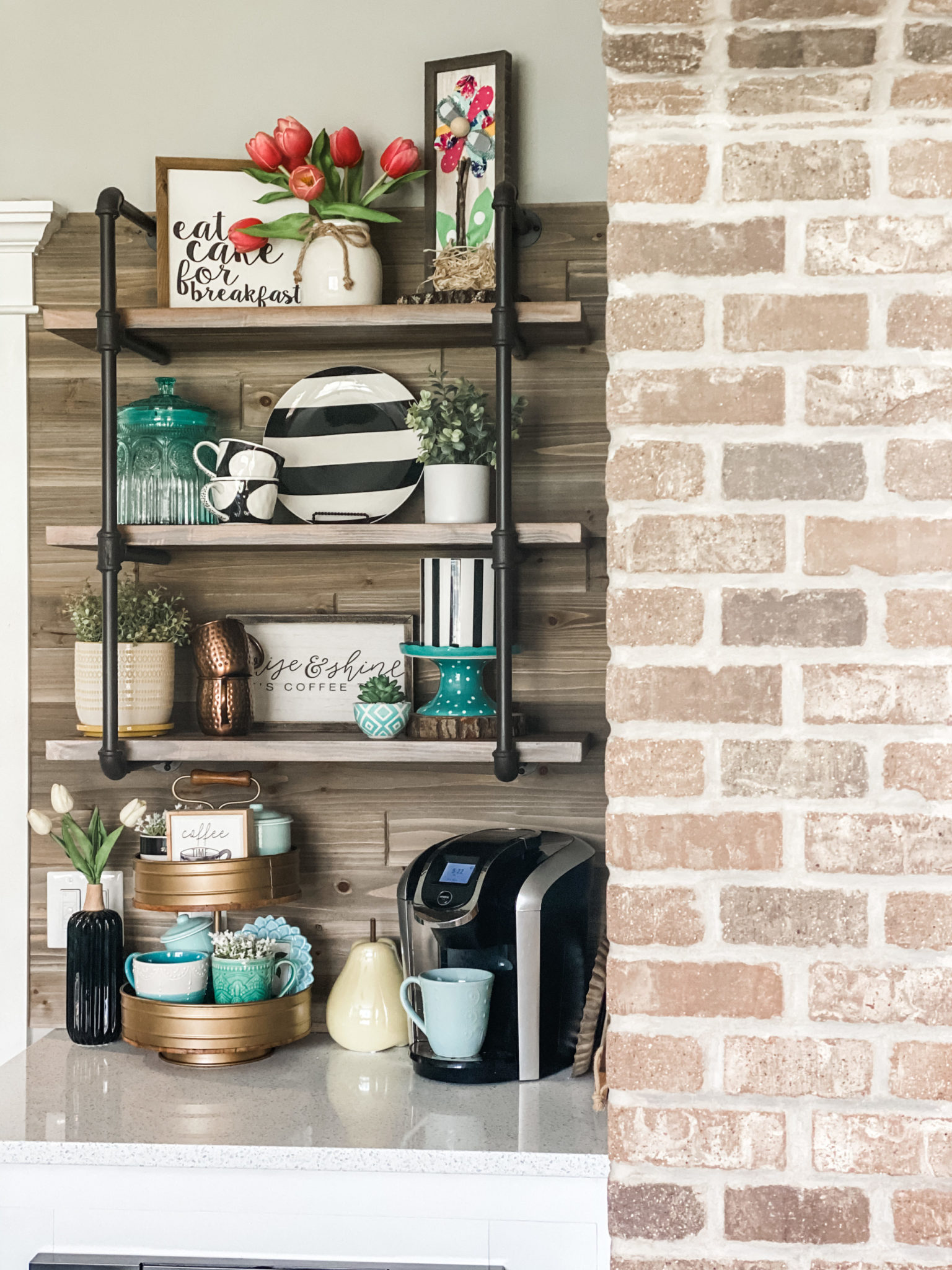 simple Spring coffee bar - Re-Fabbed