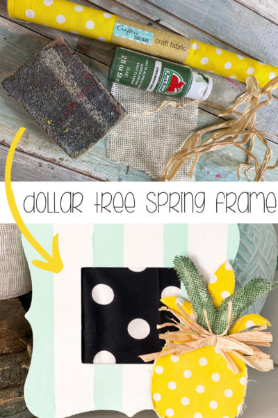 diy dollar tree Spring sign - Re-Fabbed