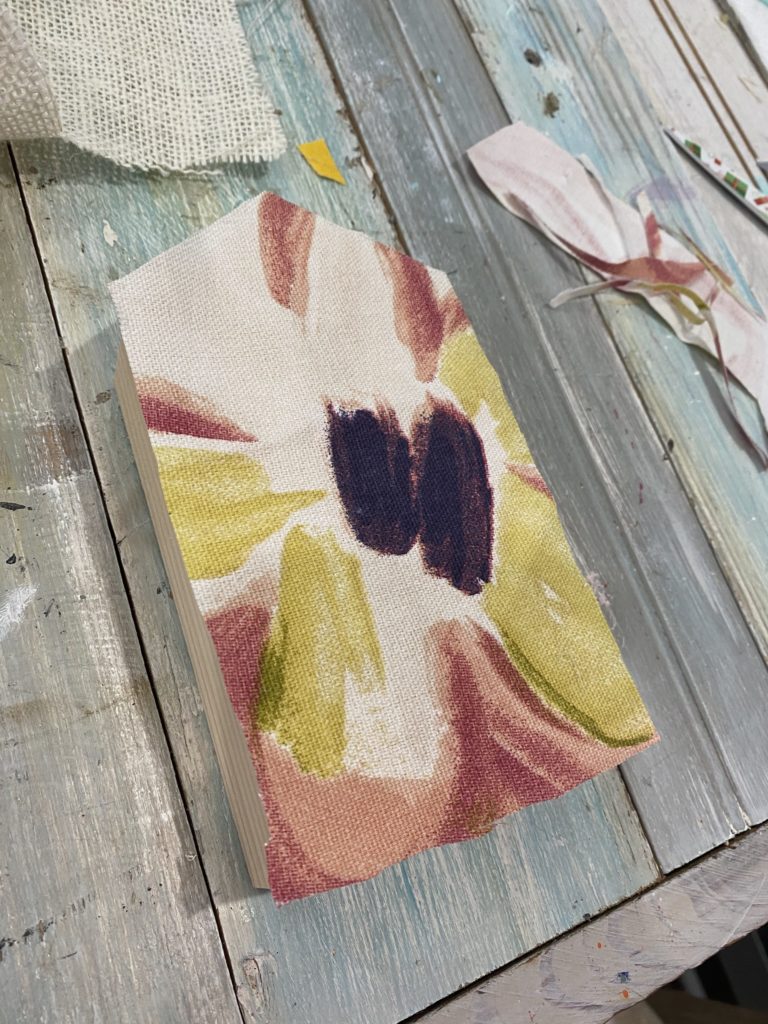 diy wood block fabric house - Re-Fabbed