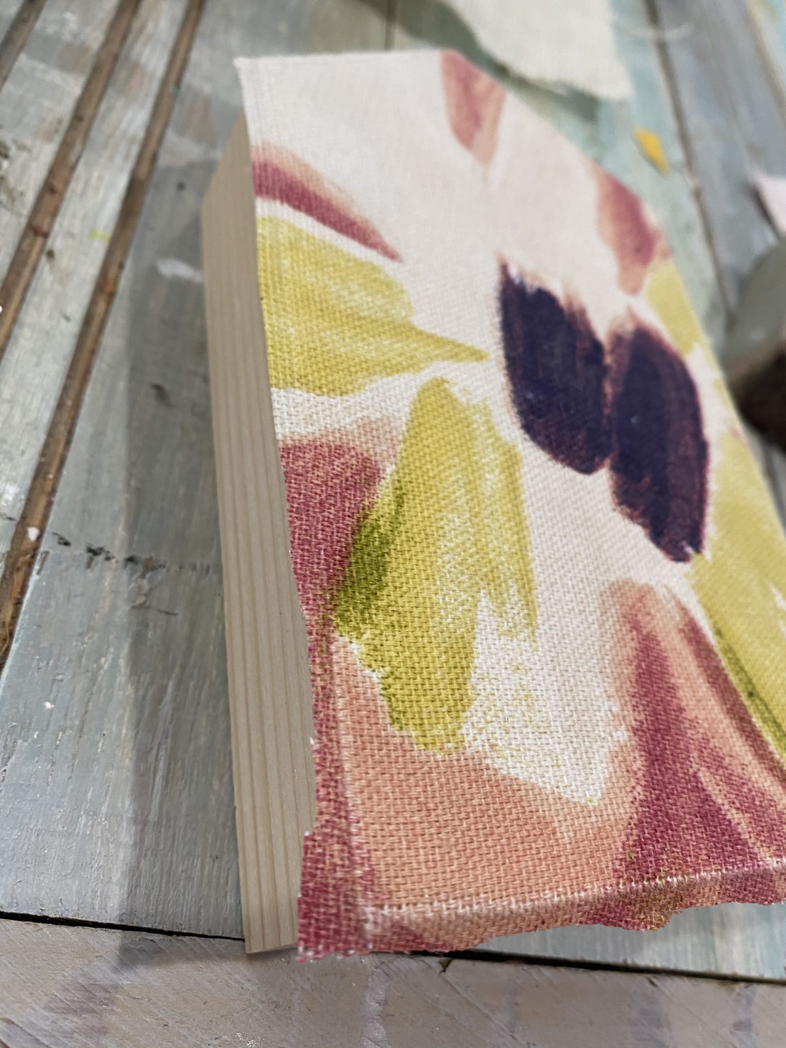 diy wood block fabric house - Re-Fabbed