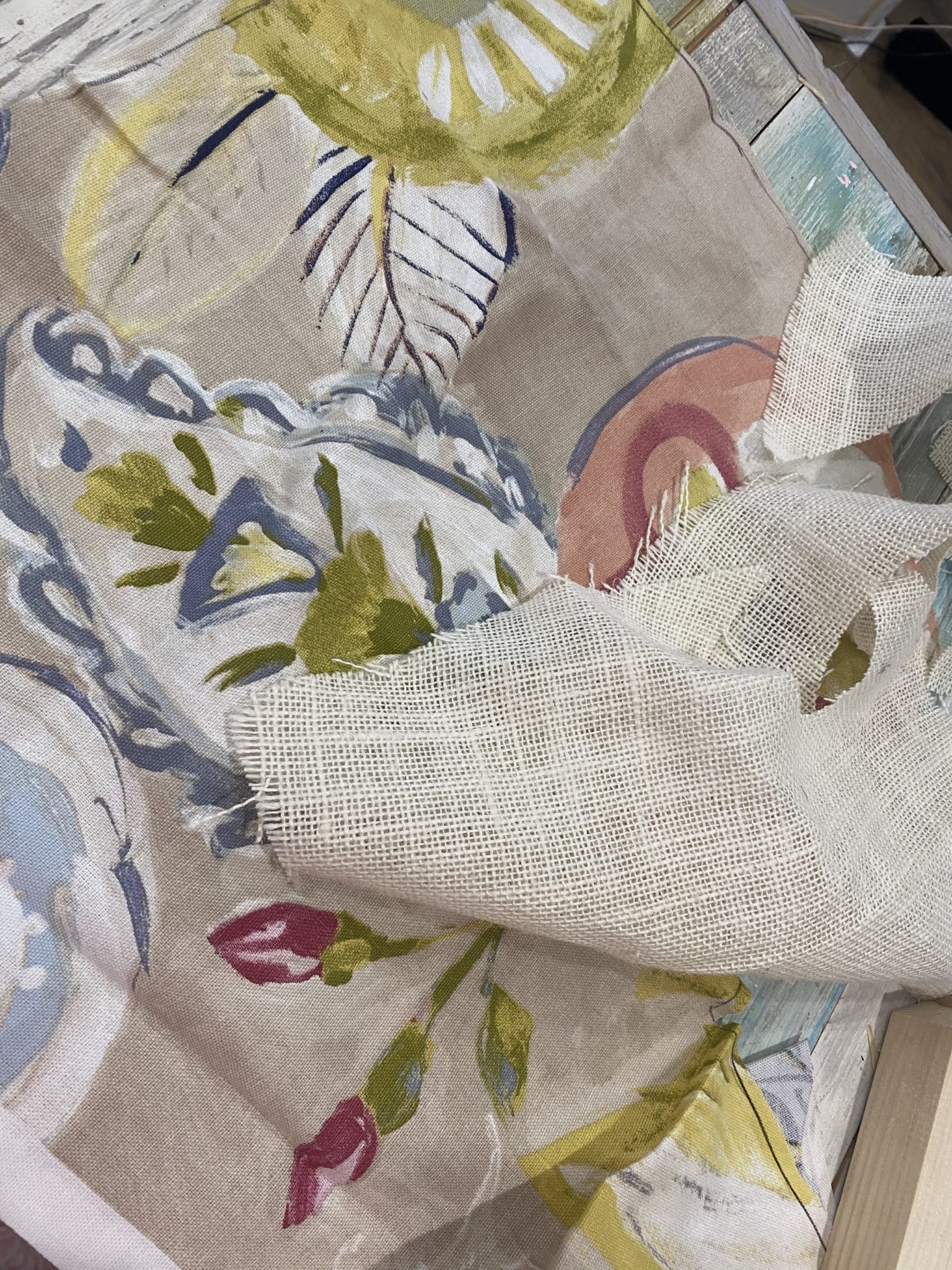 diy wood block fabric house - Re-Fabbed