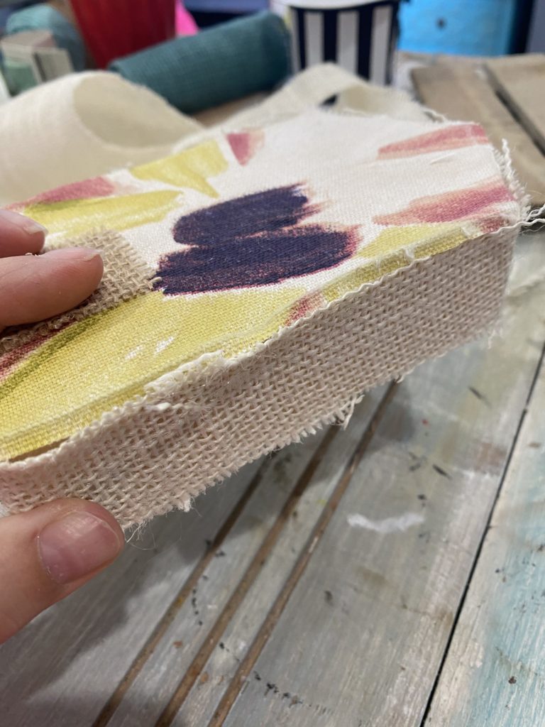 diy wood block fabric house - Re-Fabbed