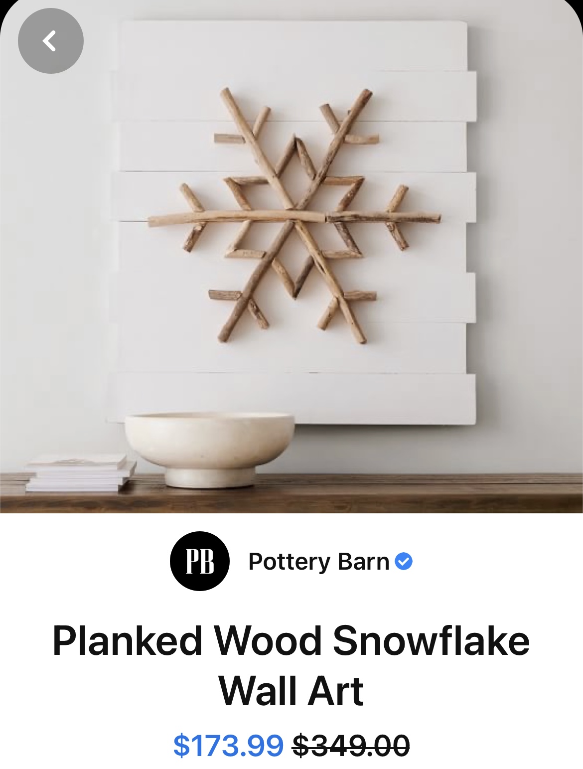 pottery barn inspired snowflake sign - Re-Fabbed