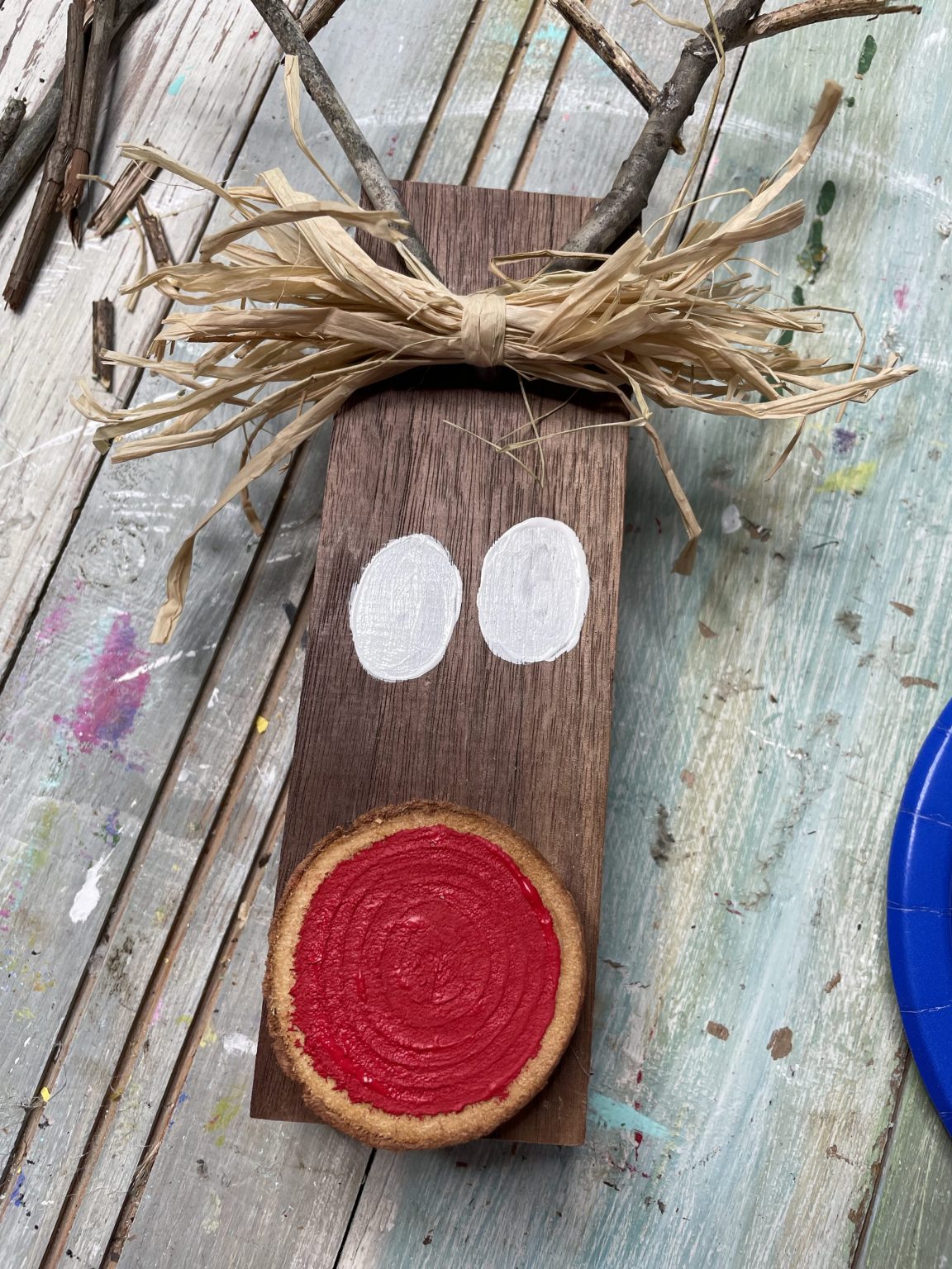 diy wood block reindeer - Re-Fabbed