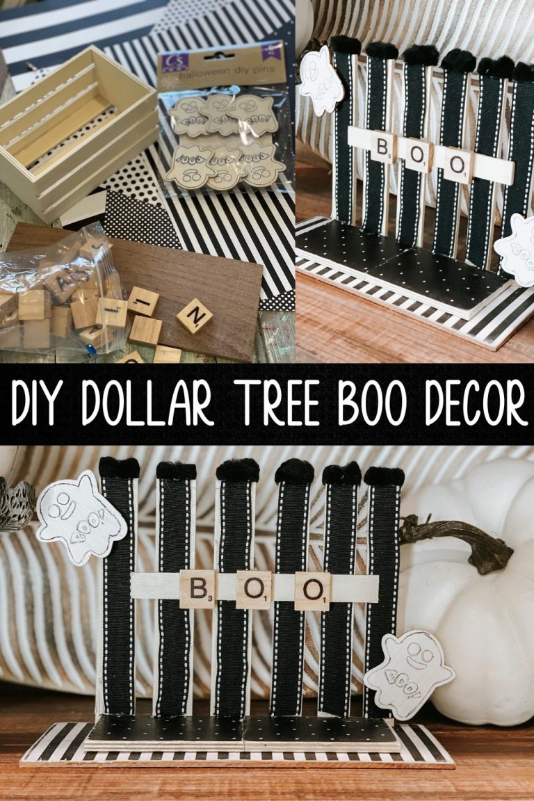DIY Dollar Tree BOO decor - Re-Fabbed