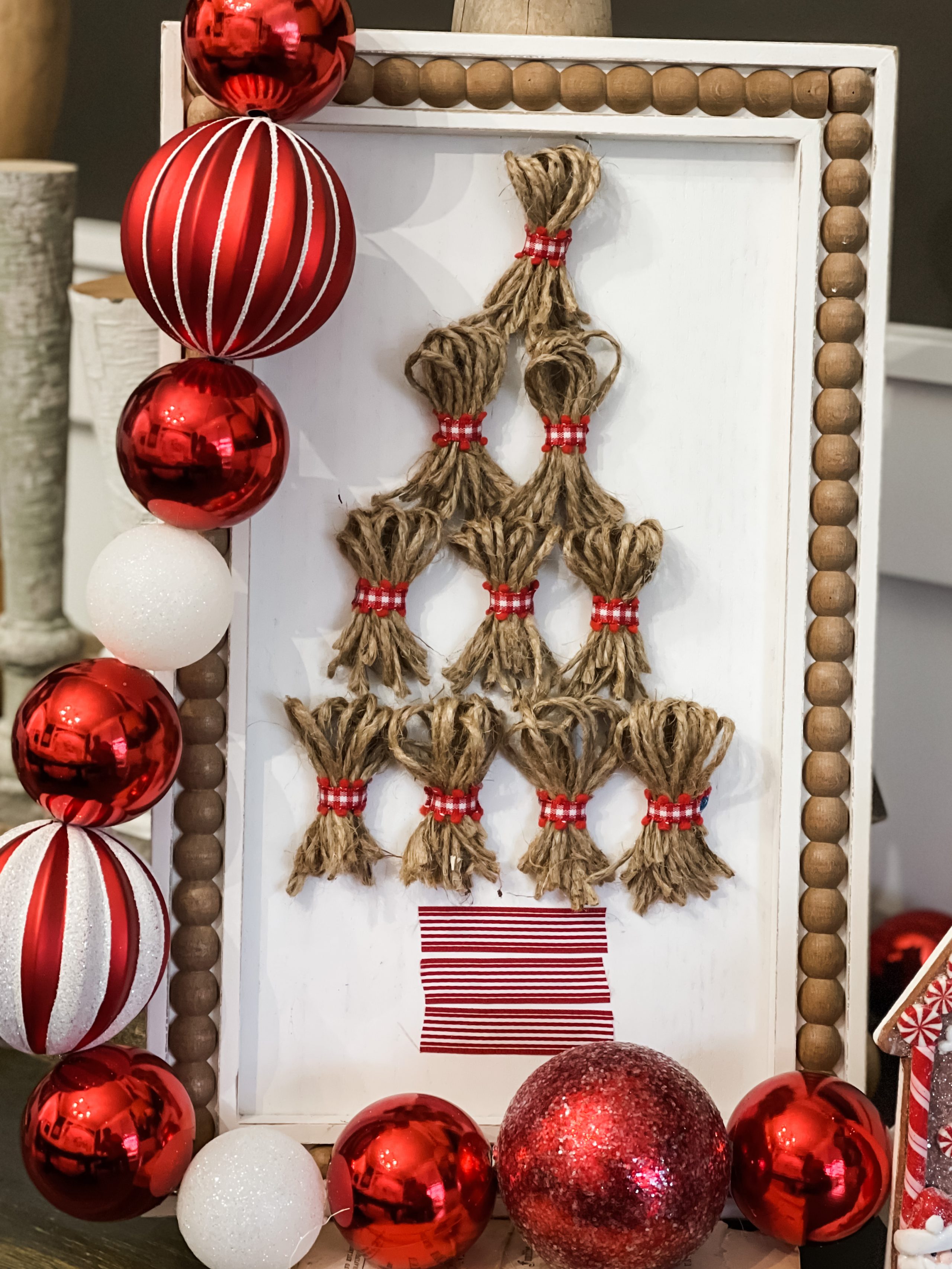 diy tassel Christmas tree - Re-Fabbed
