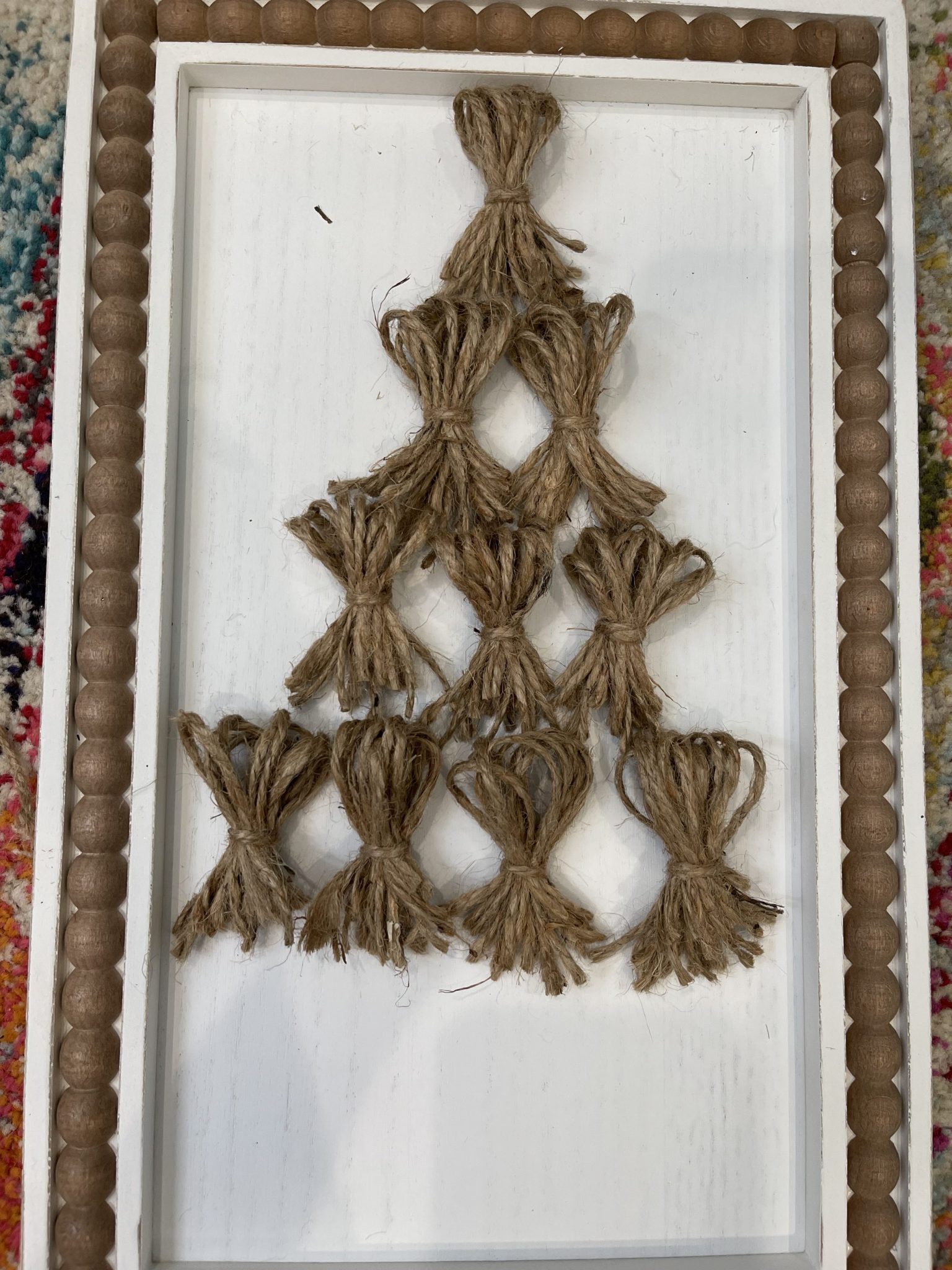 diy tassel Christmas tree - Re-Fabbed