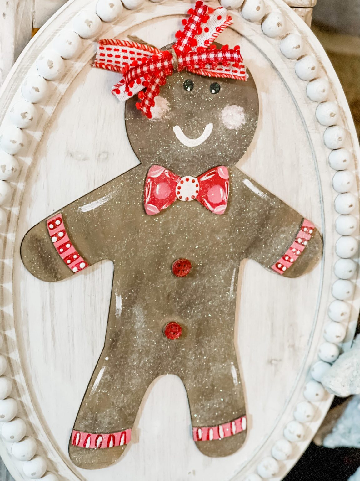 dollar tree gingerbread man makeover - Re-Fabbed