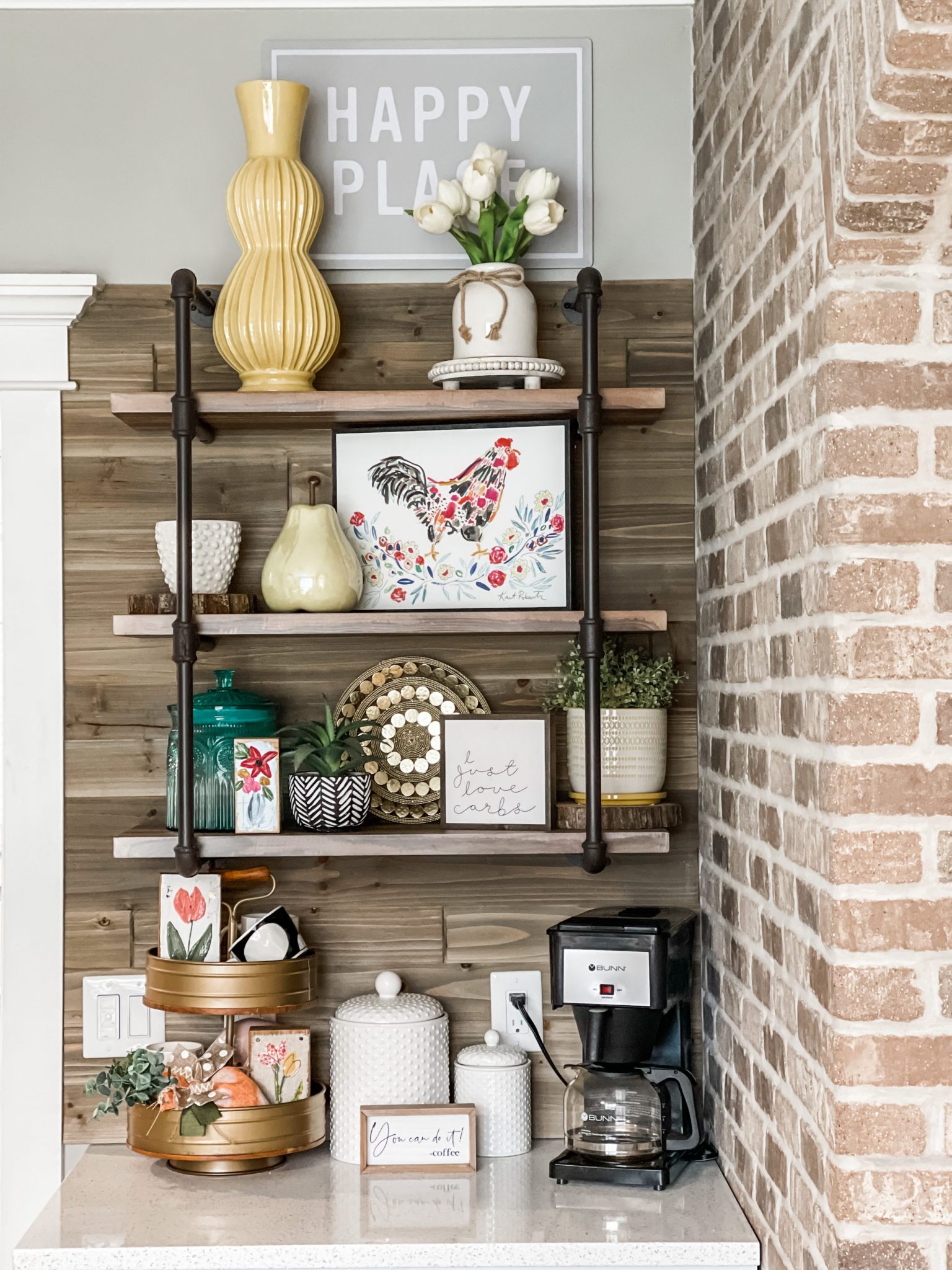 fun spring coffee bar ideas - Re-Fabbed