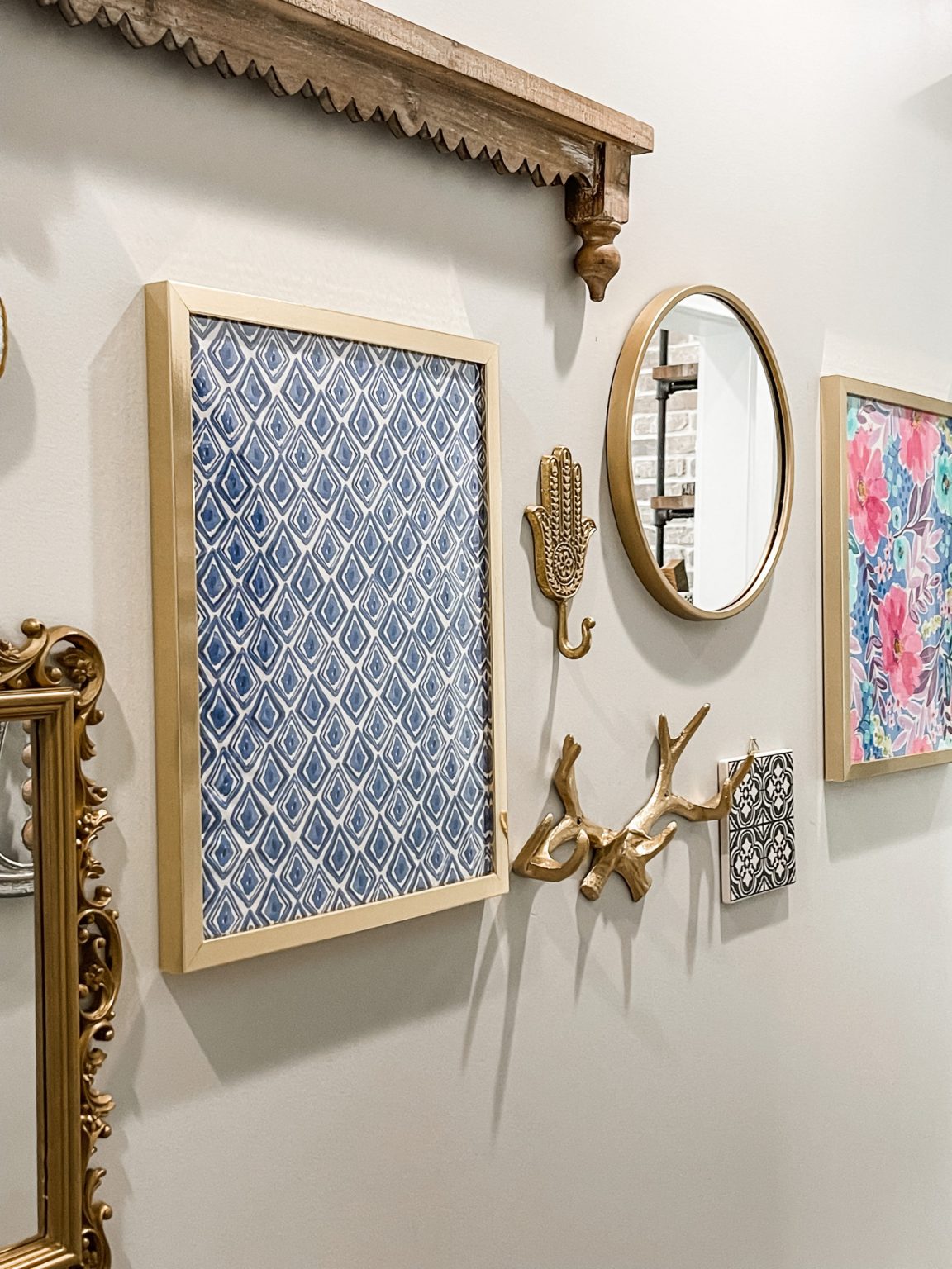 framed fabric wall art - Re-Fabbed