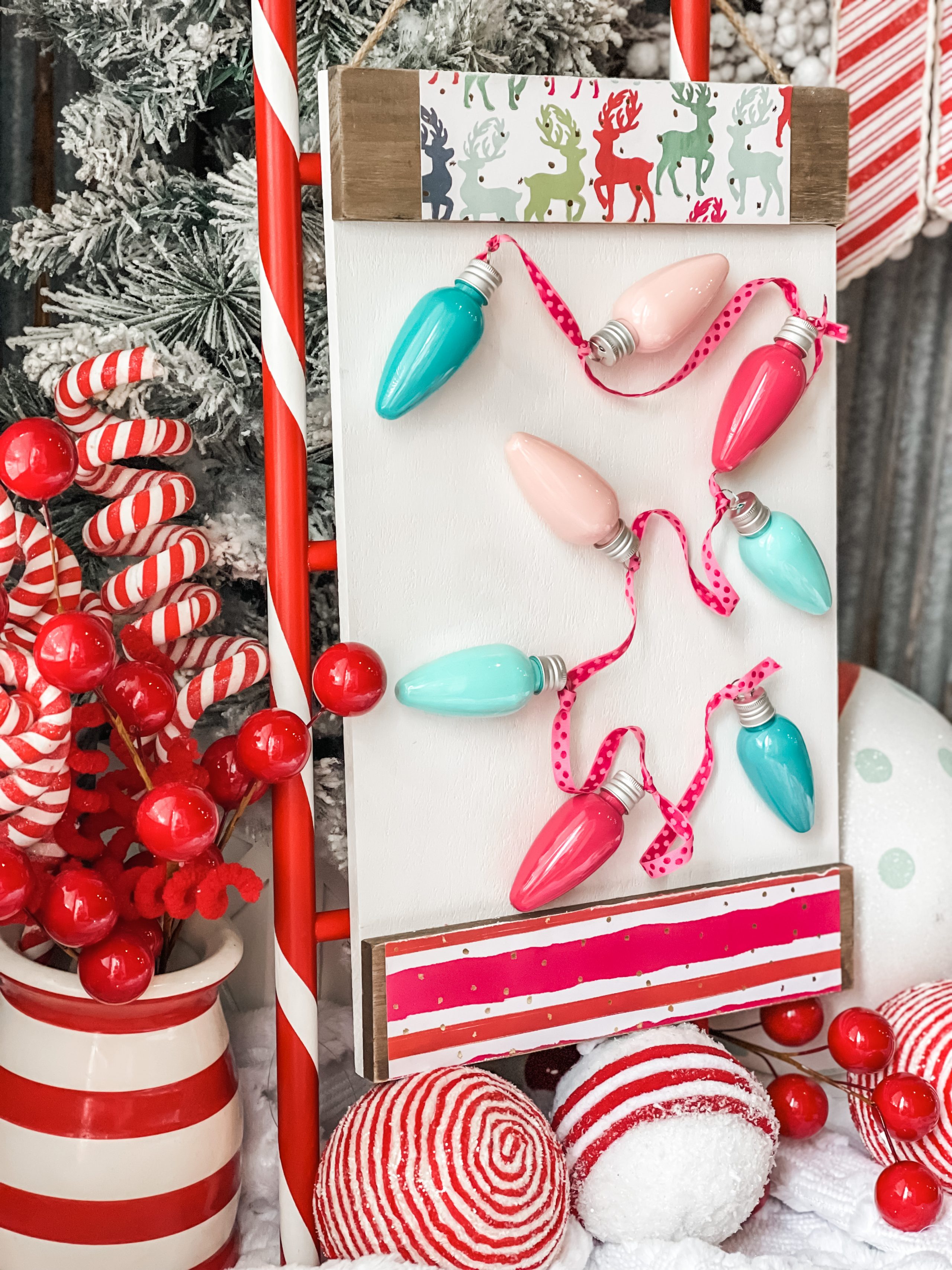 diy tangled christmas lights sign - Re-Fabbed