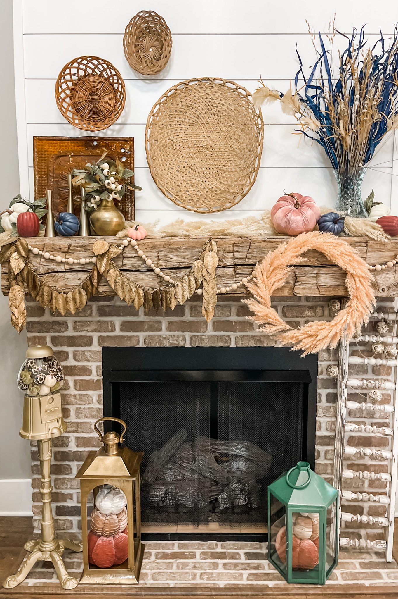 fall mantel inspiration - Re-Fabbed