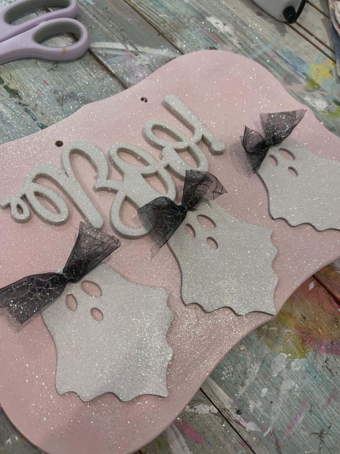 diy dollar tree boo sign - Re-Fabbed