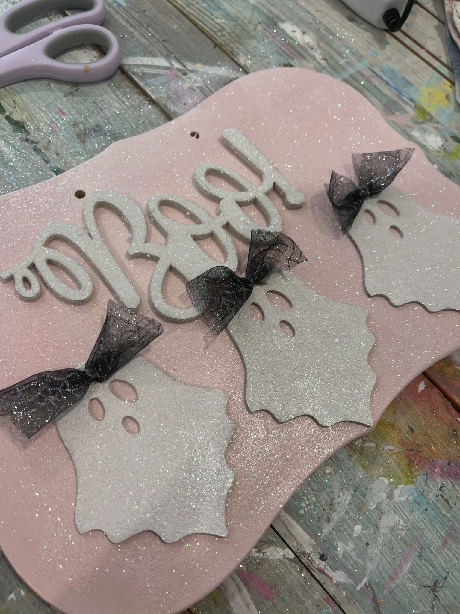 diy dollar tree boo sign - Re-Fabbed