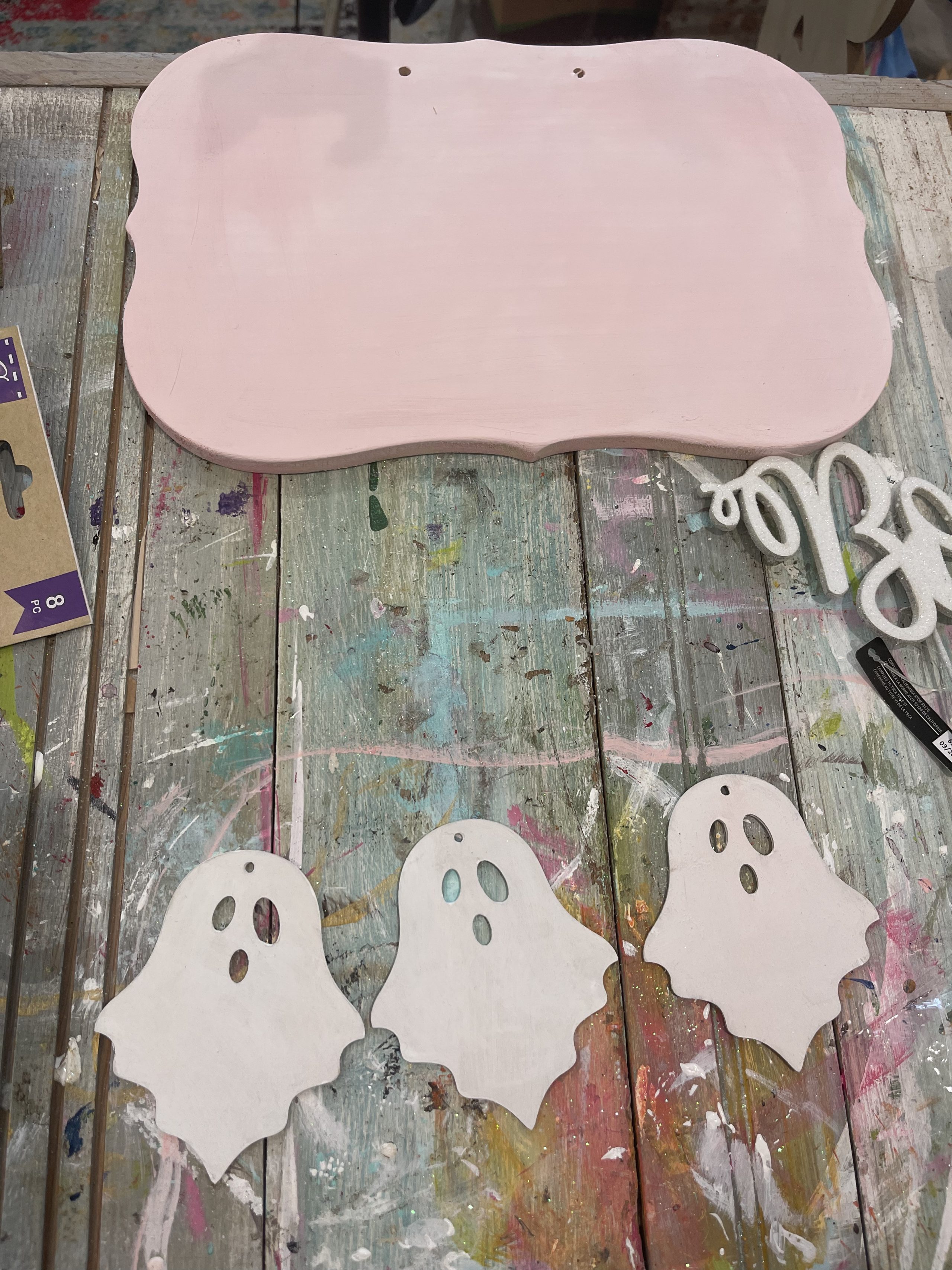 diy dollar tree boo sign - Re-Fabbed