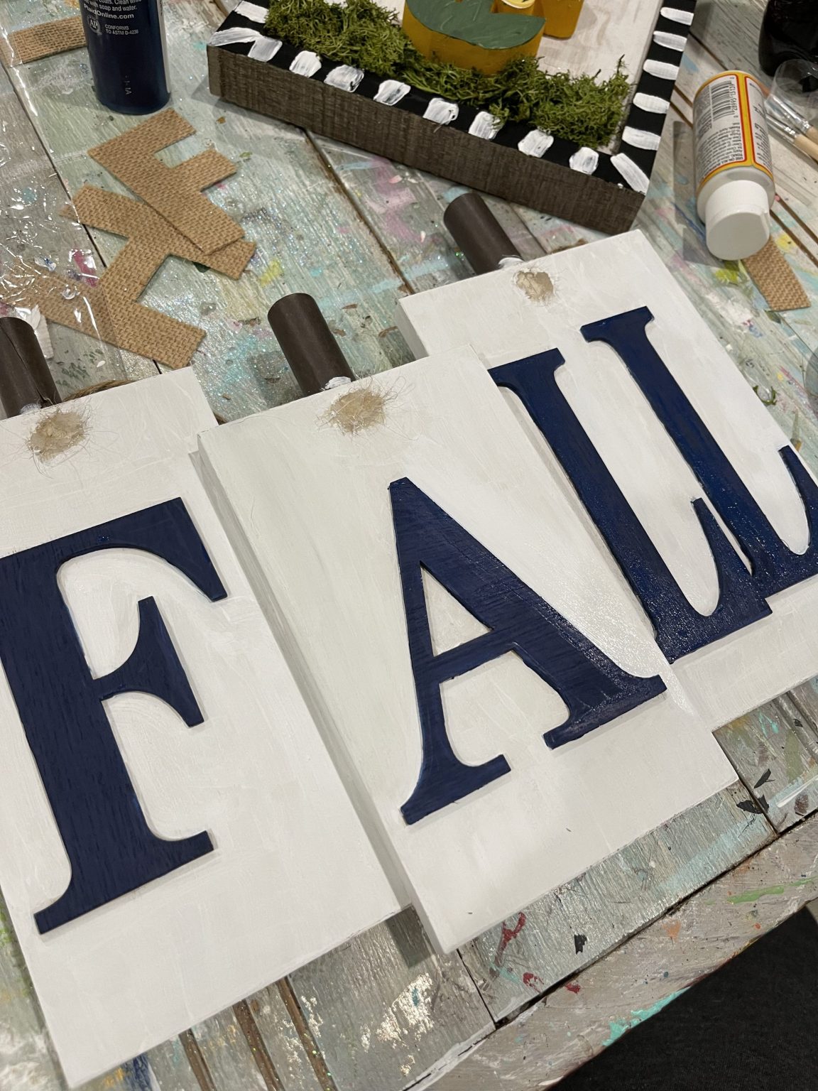 dollar general fall sign makeover - Re-Fabbed
