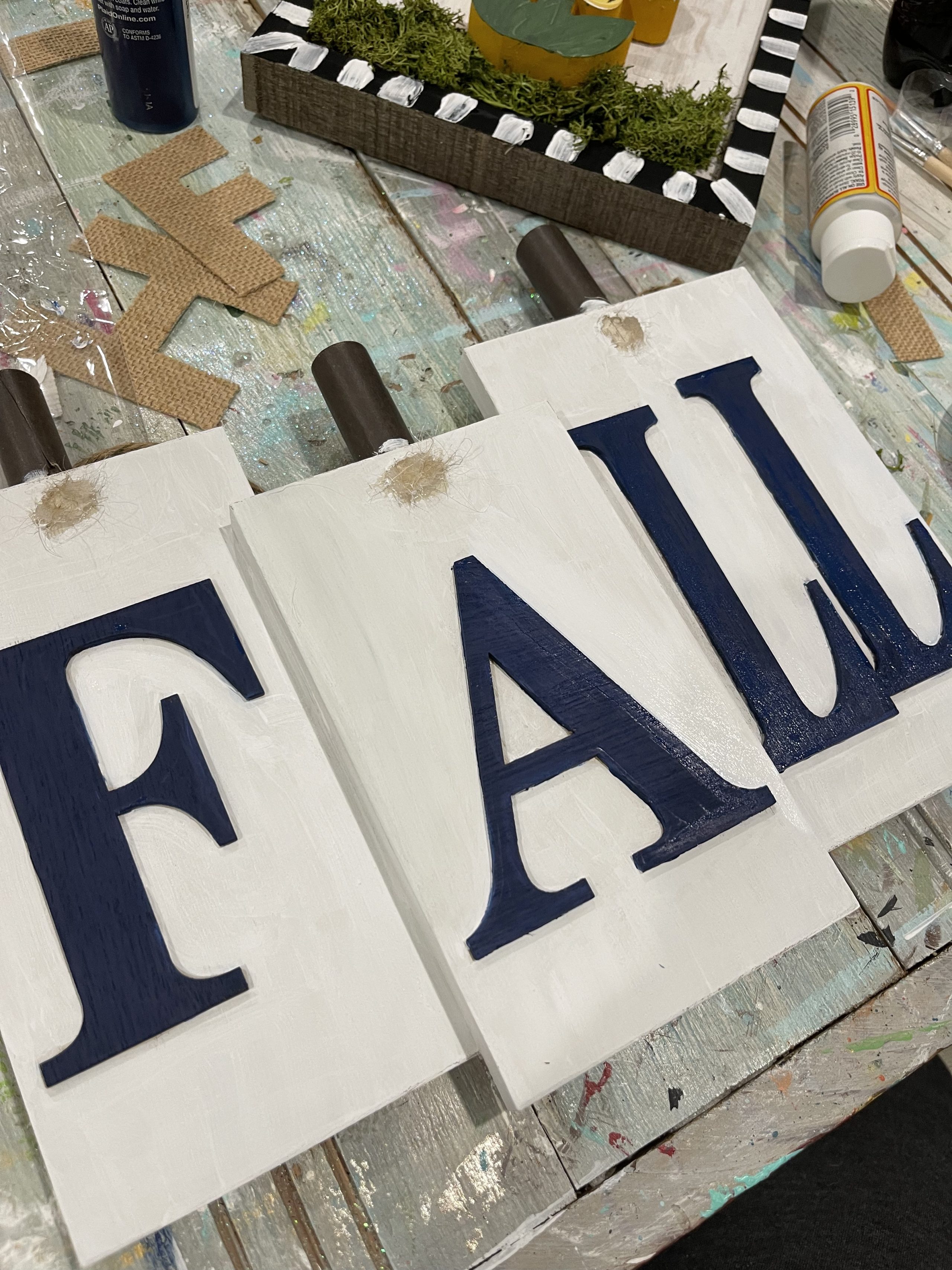 dollar general fall sign makeover - Re-Fabbed