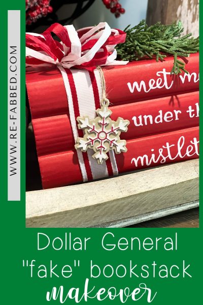 diy dollar store christmas book makeover - Re-Fabbed