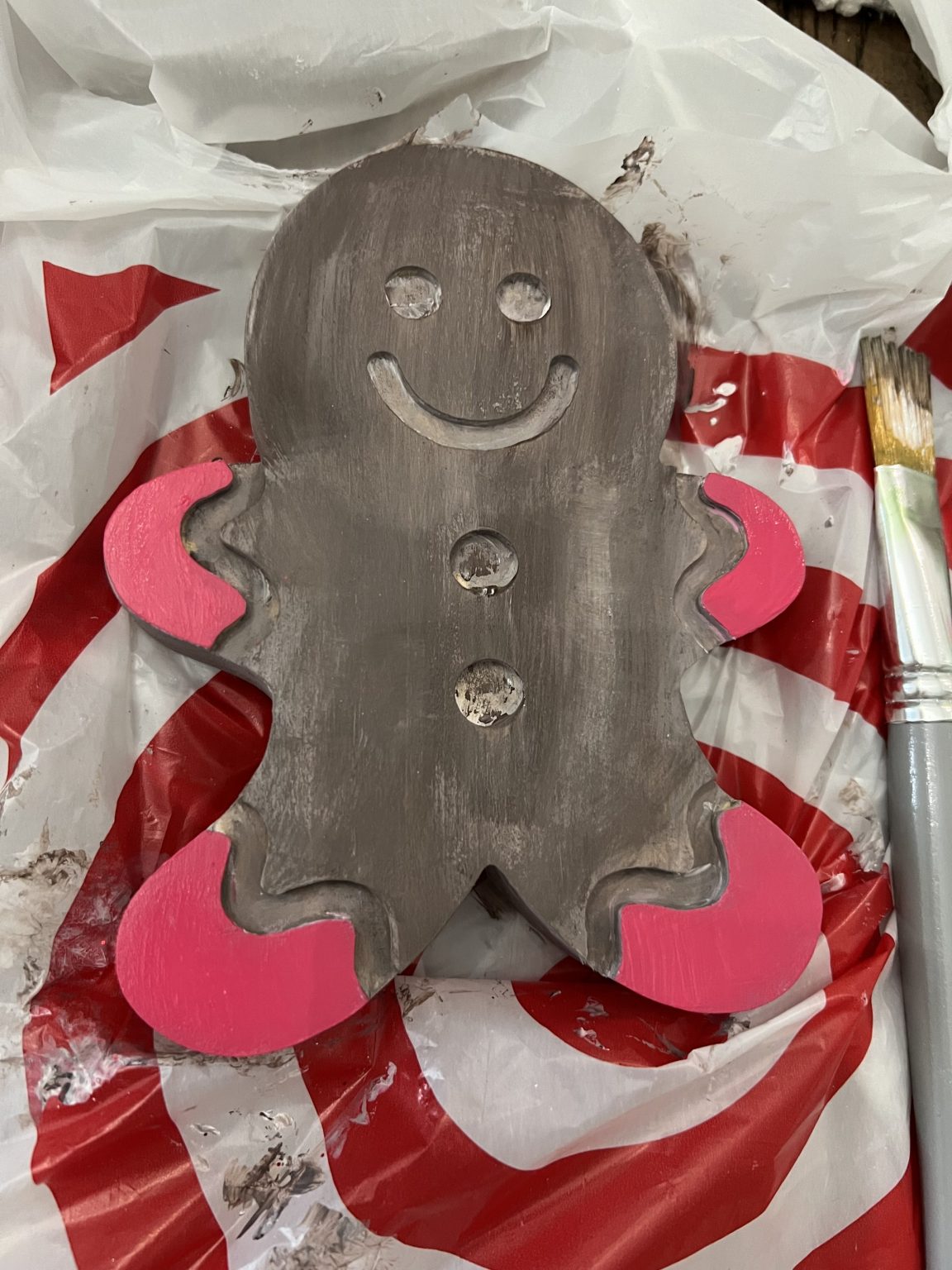 diy painted gingerbread girl - Re-Fabbed