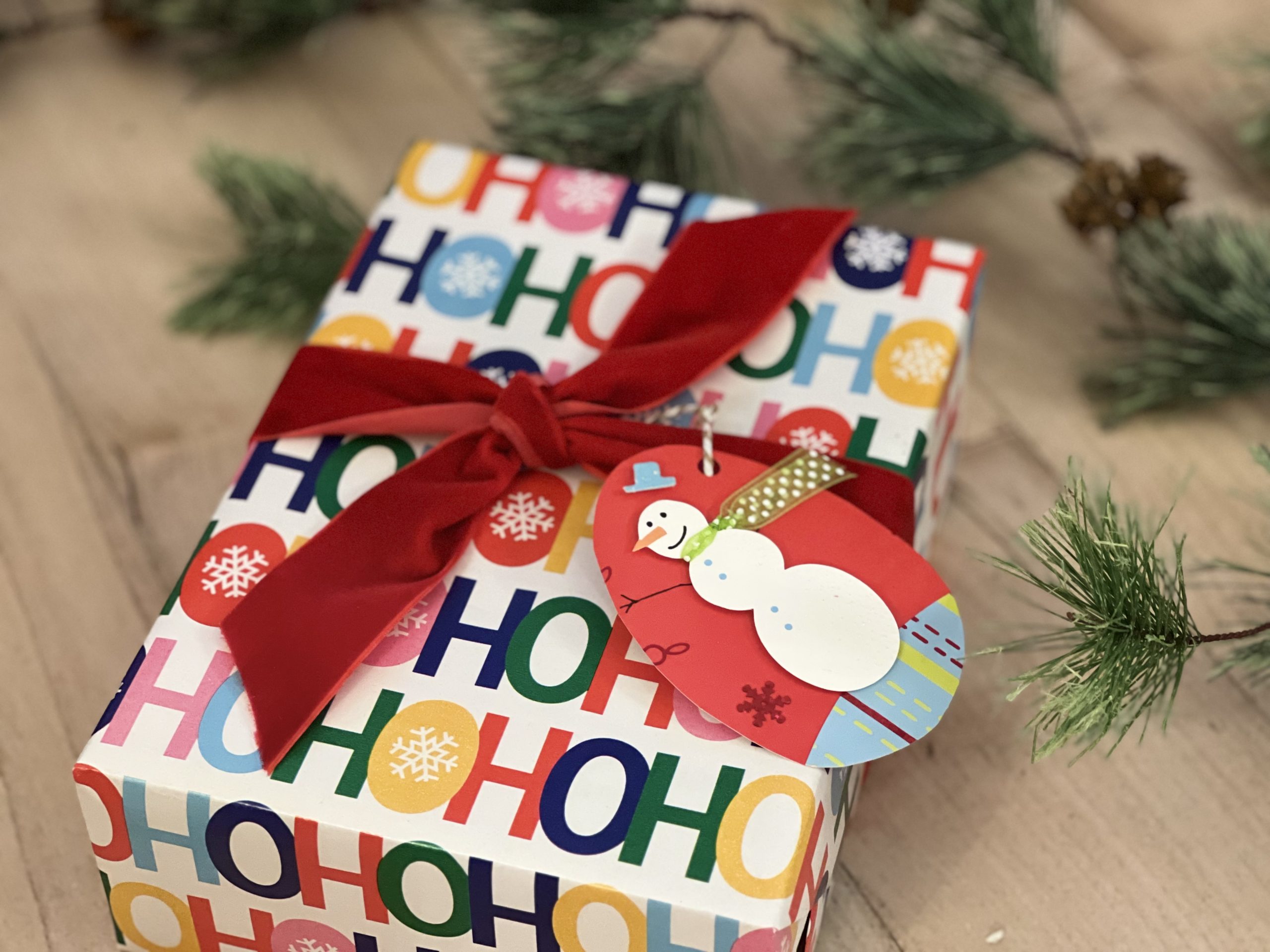 christmas card gift tags - Re-Fabbed