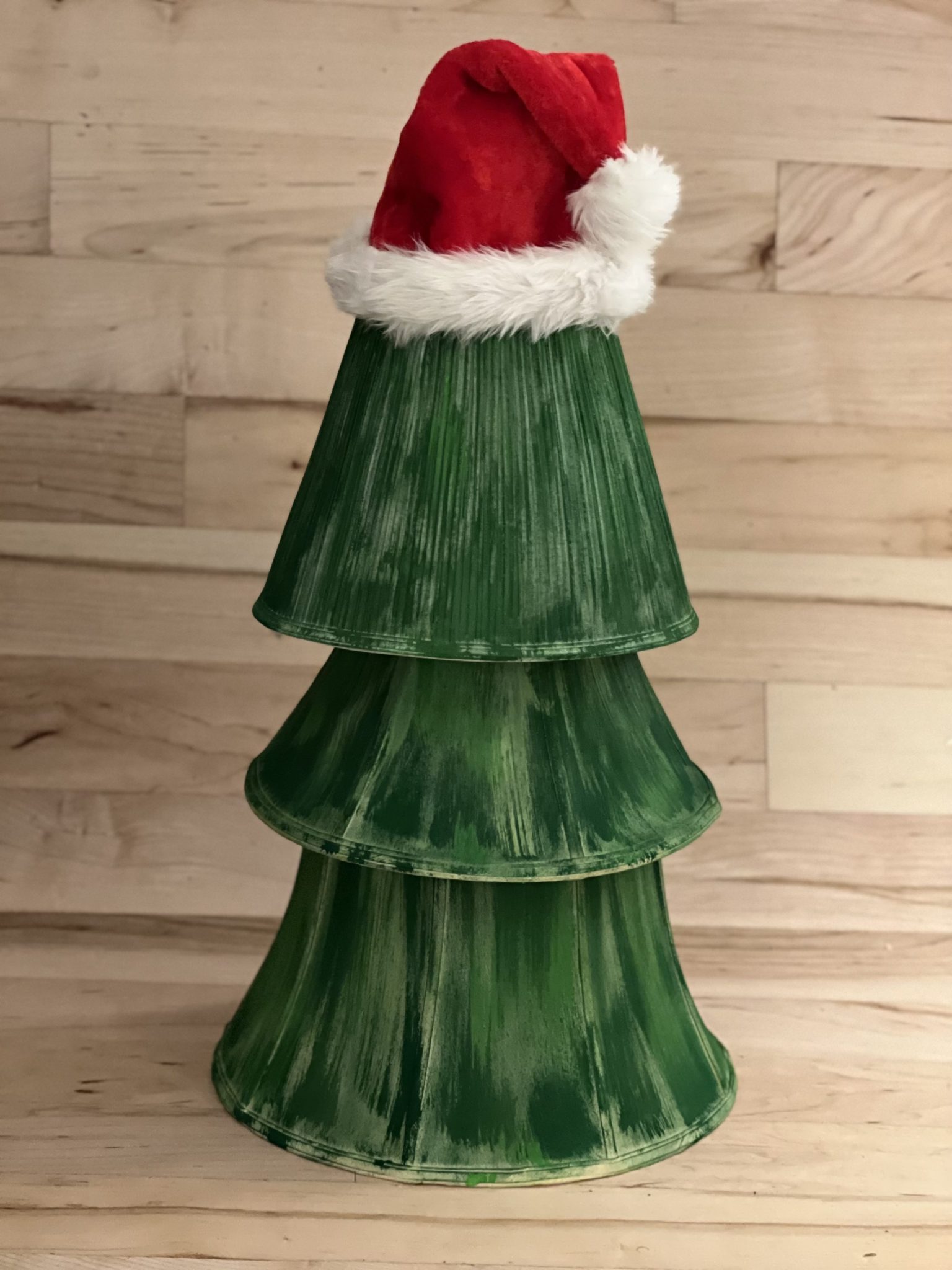 diy lamp shade christmas tree - Re-Fabbed