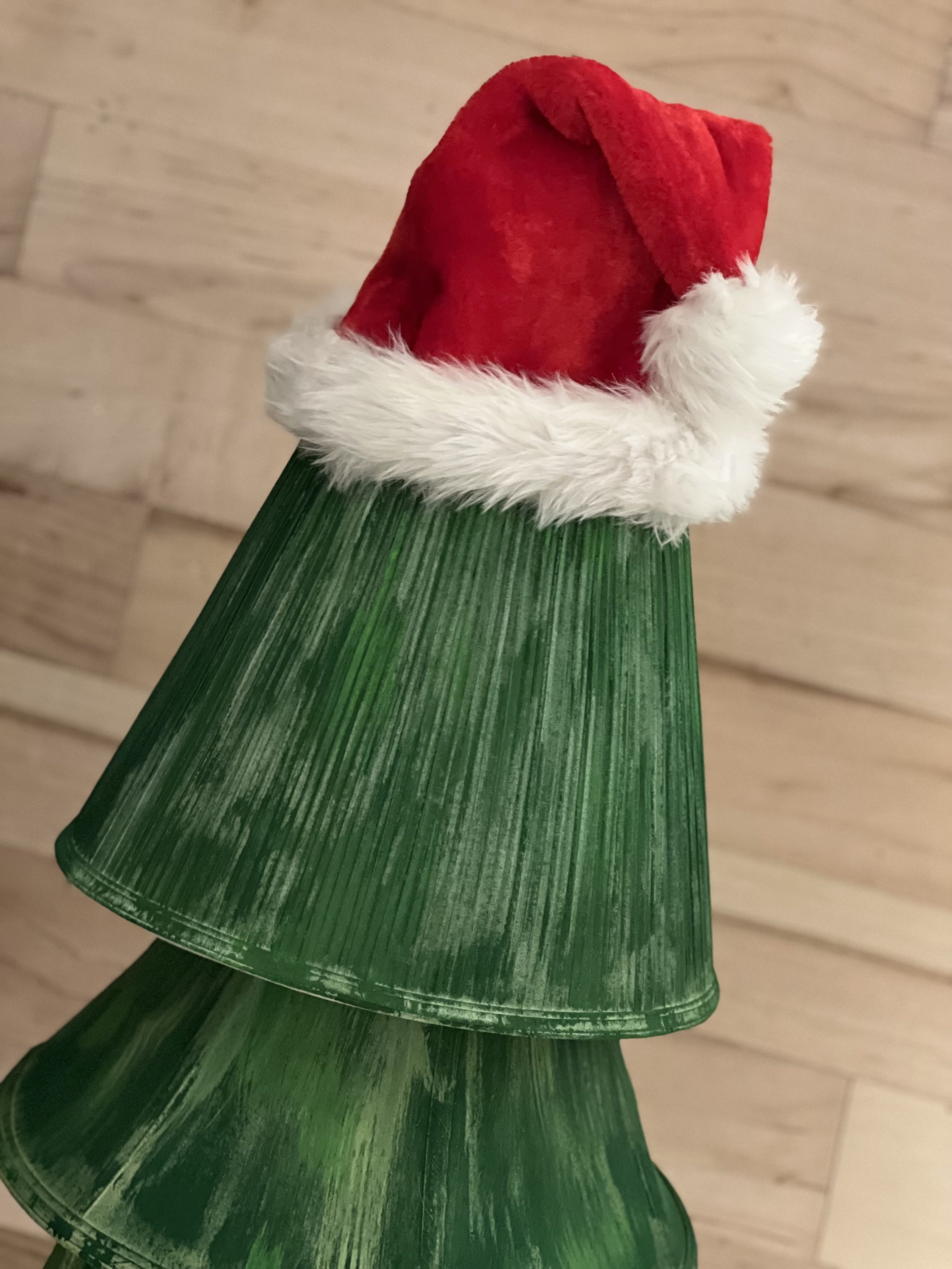 diy lamp shade christmas tree - Re-Fabbed